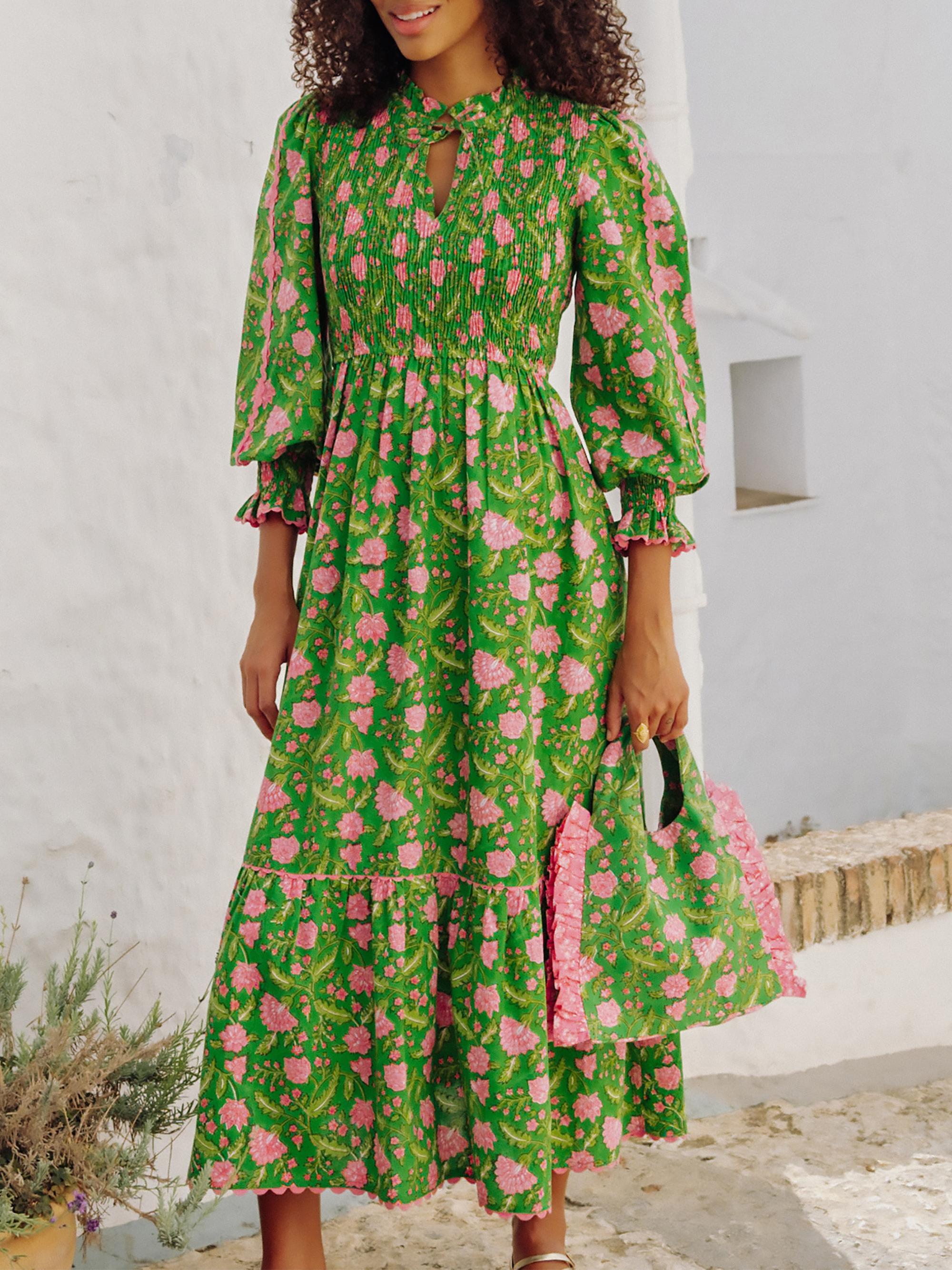 Pink City Prints Amazonian Jungle Izzy Dress | Saks Fifth Avenue