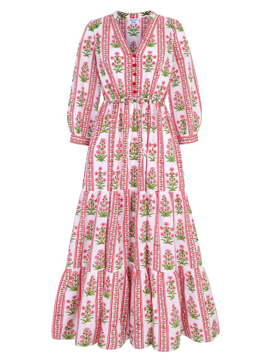 Pink City Prints Ruby Buta Maria Dress | Saks Fifth Avenue