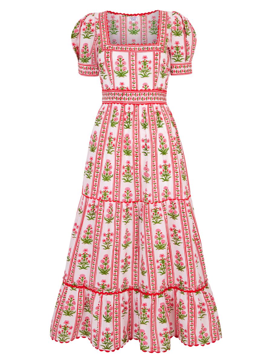 Pink City Prints Ruby Buta Evelyn Dress | Saks Fifth Avenue