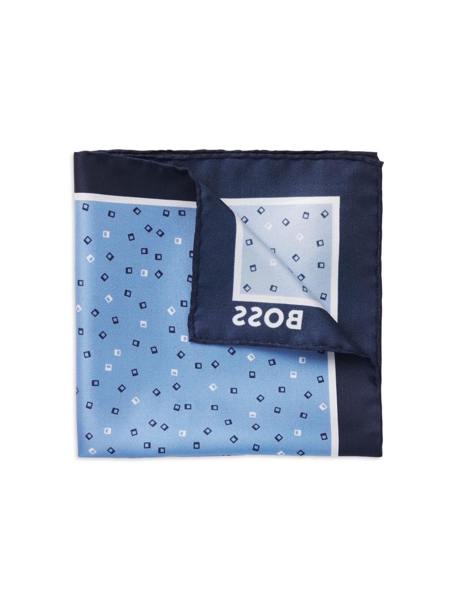 BOSS Silk Pocket Square with Digital Print | Saks Fifth Avenue