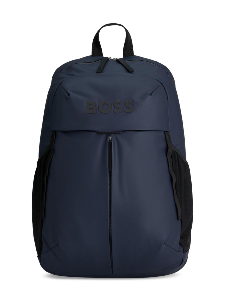 BOSS Faux-Leather Backpack with Zipped Front Pocket | Saks Fifth Avenue