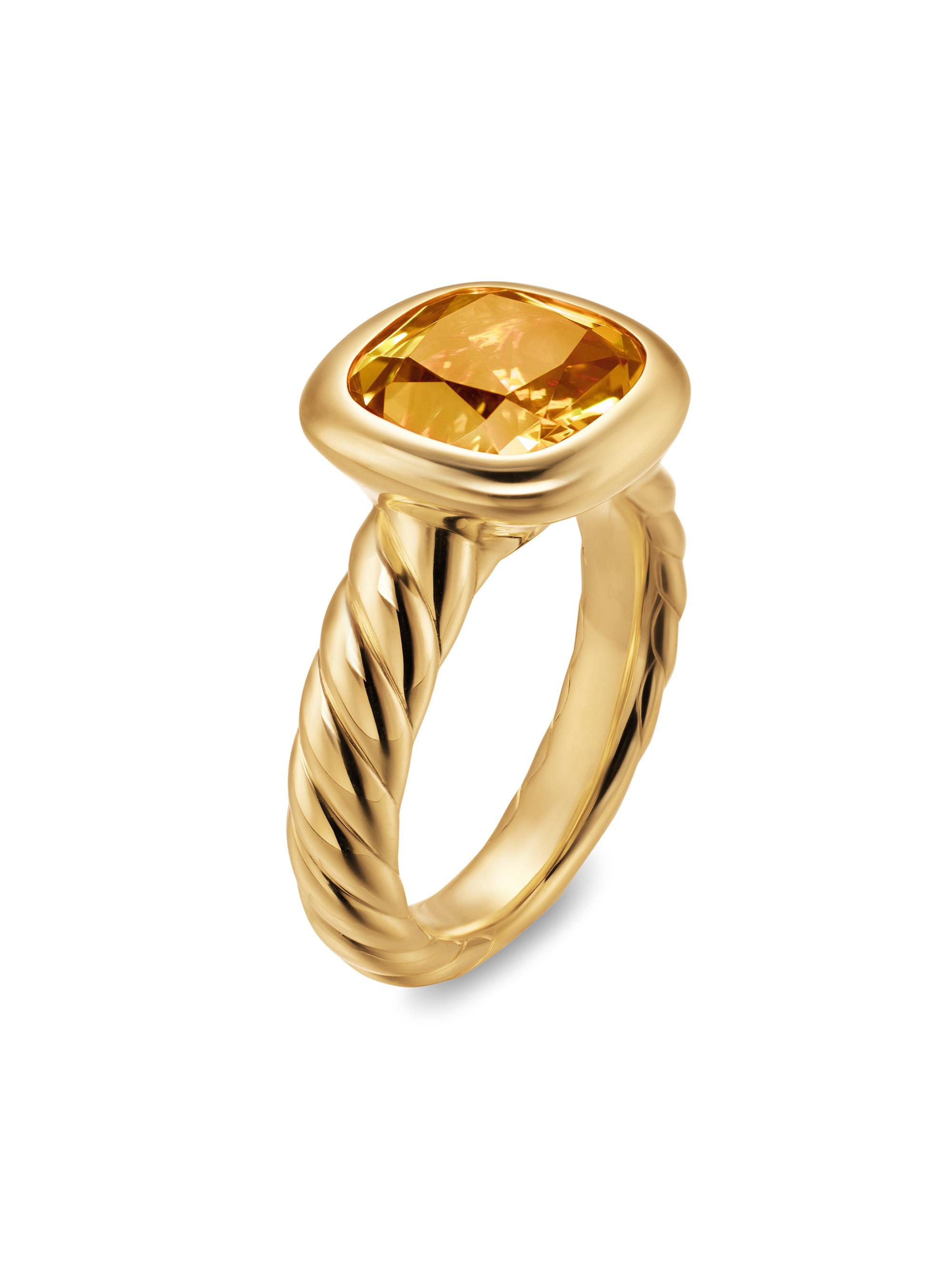 Shop David Yurman DY Mercer Stone Ring in 18K Yellow Gold | Saks Fifth ...