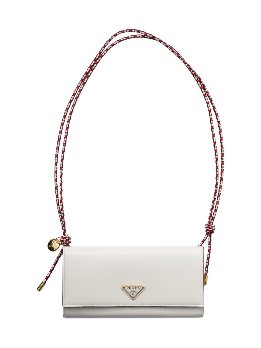 Shop Prada Wallet with Leather Shoulder Strap | Saks Fifth Shop Prada Wallet with Leather Shoulder Strap | Saks Fifth