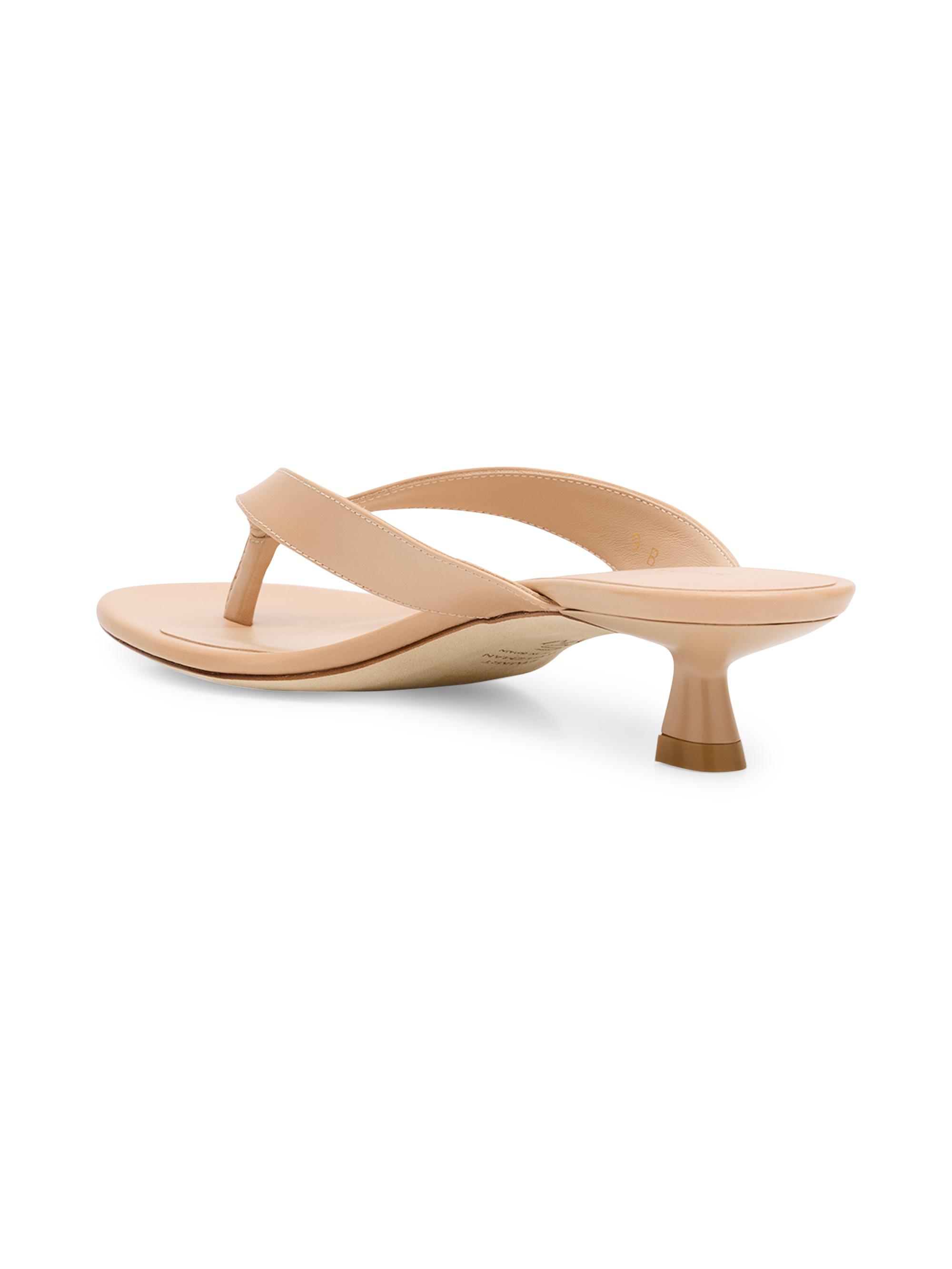 Stuart Weitzman Rio Sleek 35MM Leather Sandals | Saks Fifth Avenue