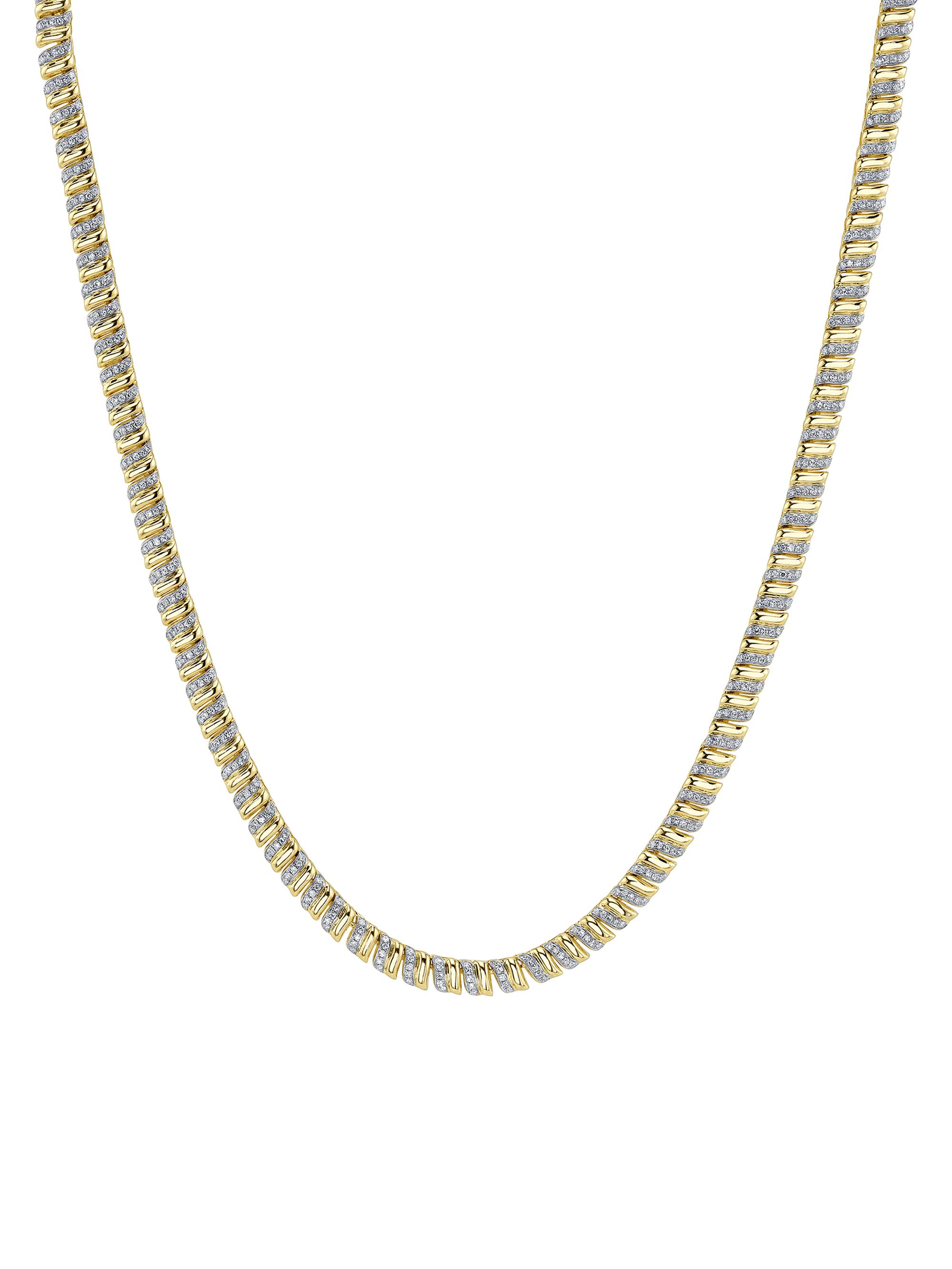 Shy Creation Kate 14K Yellow Gold & 1.41 TCW Diamond Necklace | Saks ...