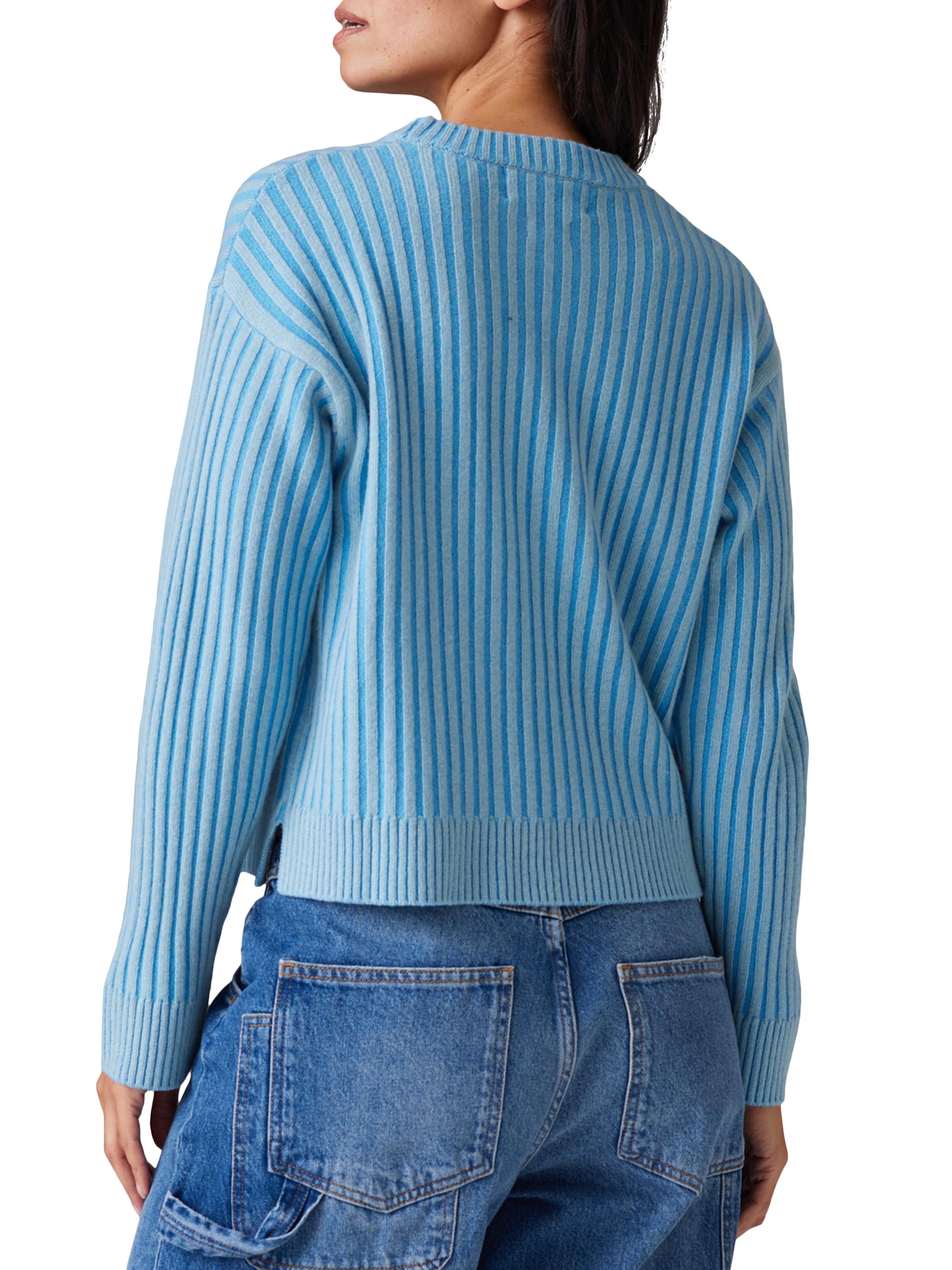 COLORUSH Two-Tone Wool-Cashmere Crewneck Sweater | Saks Fifth Avenue