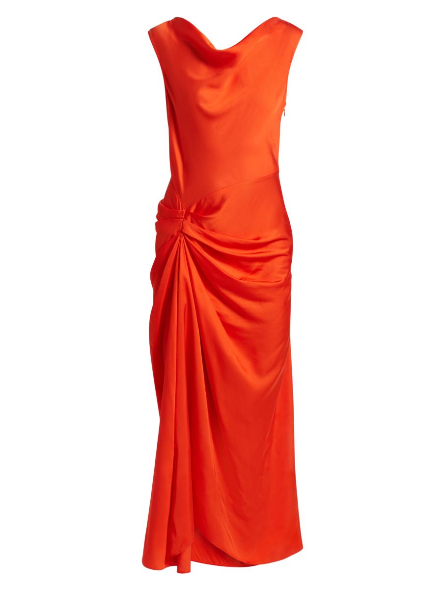 A.L.C. Dara Draped Midi-Dress | Saks Fifth Avenue