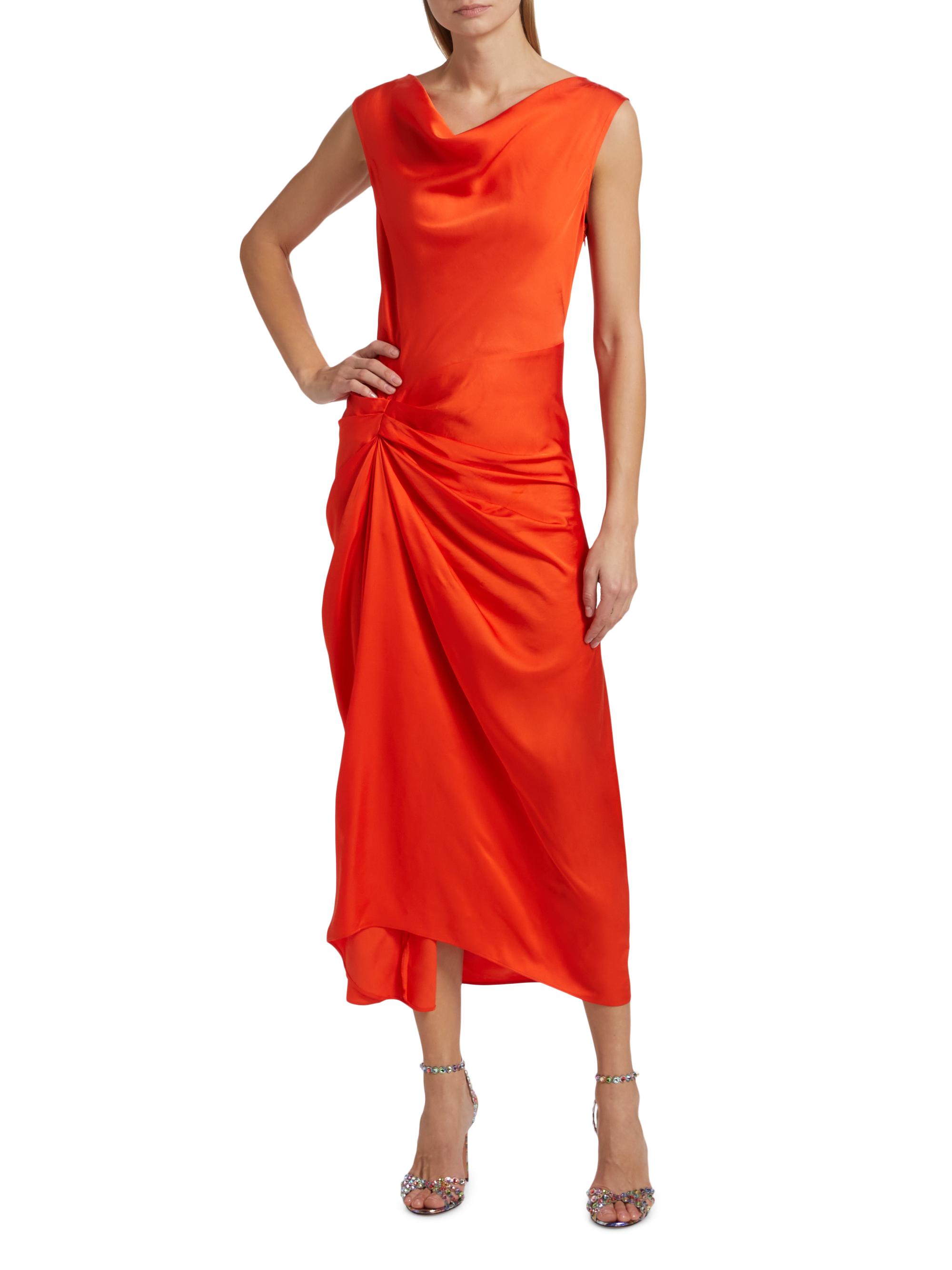 A.L.C. Dara Draped Midi-Dress | Saks Fifth Avenue