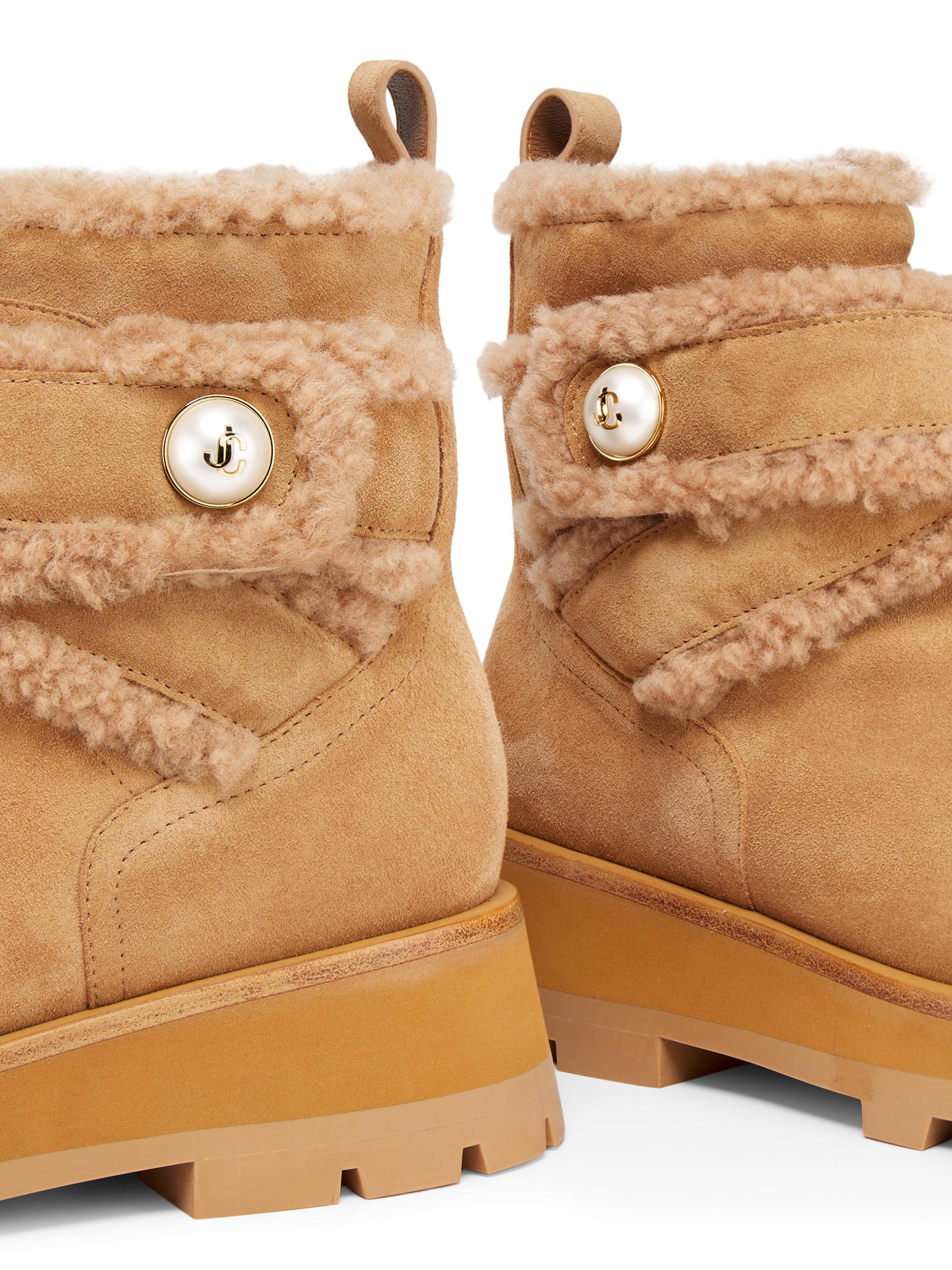 Jimmy Choo Meena Shearling Suede Ankle Boots | Saks Fifth Avenue