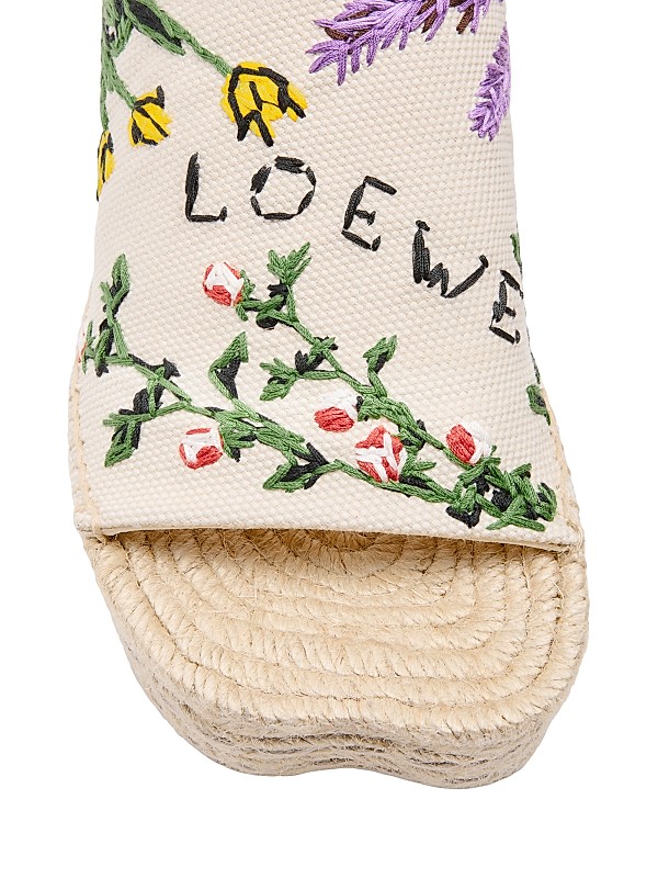 Shop LOEWE LOEWE x Paula's Ibiza Petal 80MM Embroidered Shop LOEWE LOEWE x Paula's Ibiza Petal 80MM Embroidered
