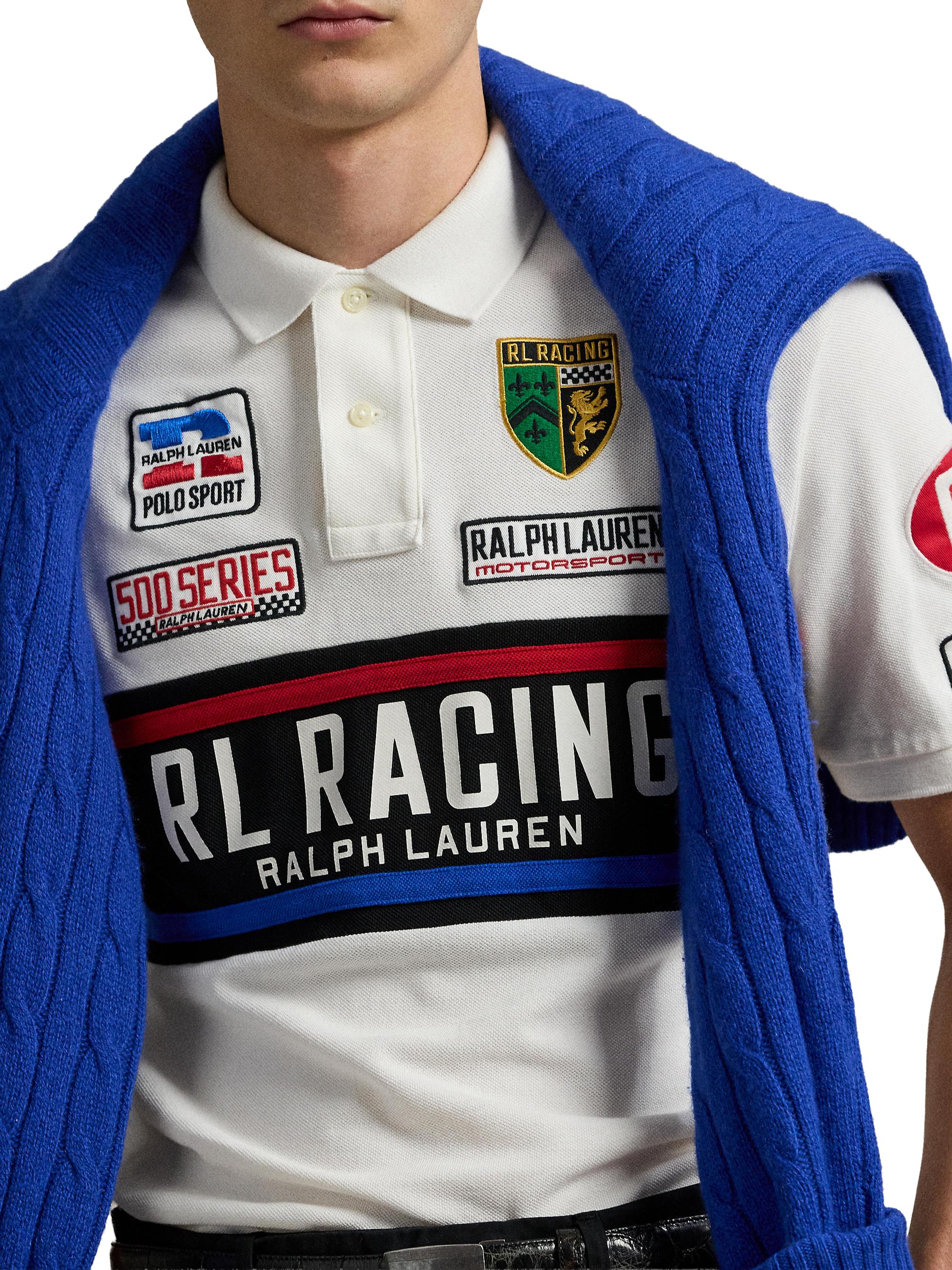 Polo Ralph Lauren Classic-Fit Mesh Graphic Polo Shirt | Saks Fifth Avenue