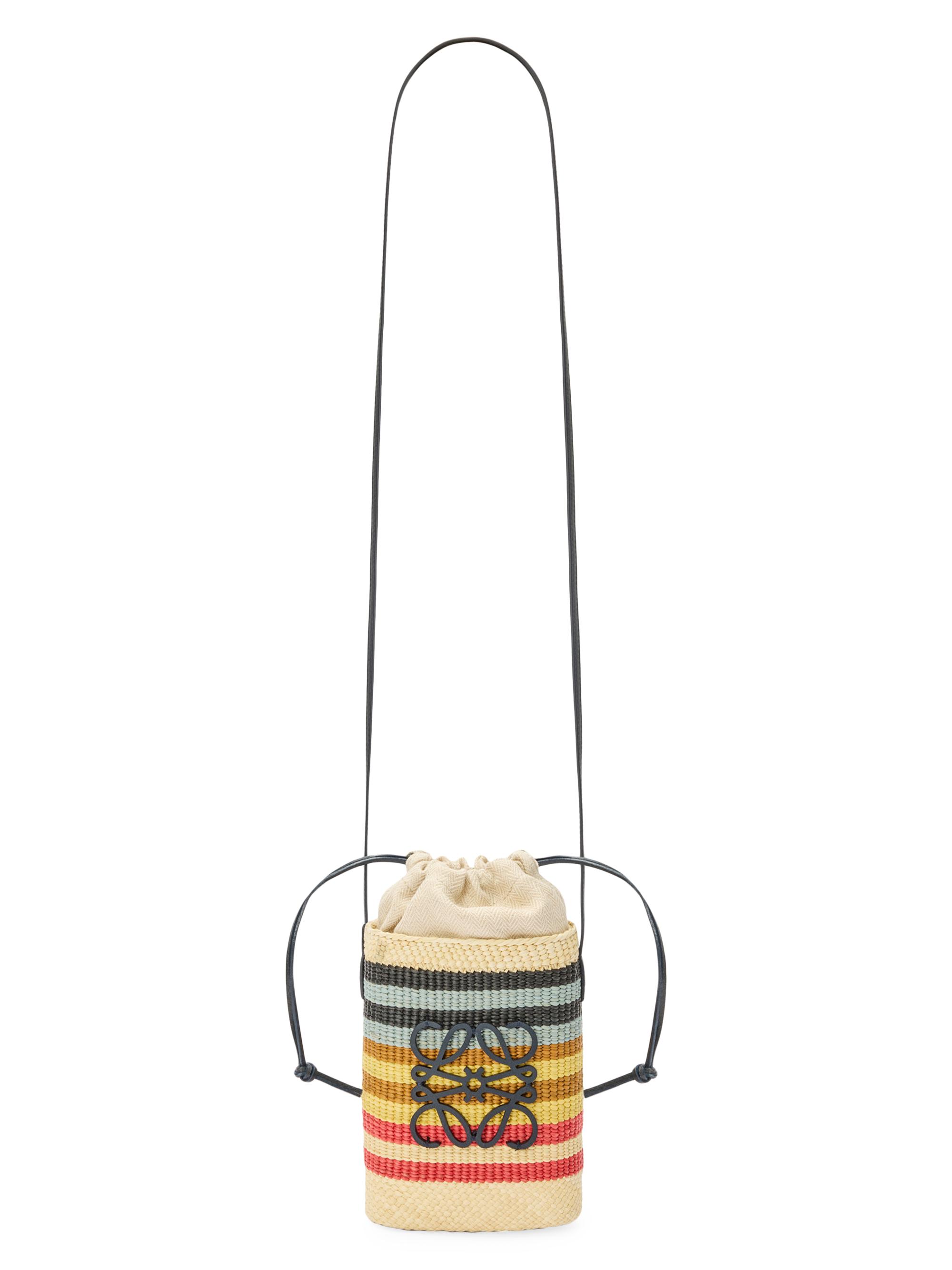 Shop LOEWE LOEWE x Paula's Ibiza Anagram Square Striped Pocket Bucket ...