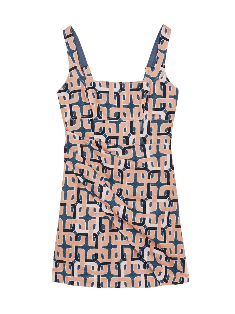 Reiss Simone Chain-Print Minidress | Saks Fifth Avenue