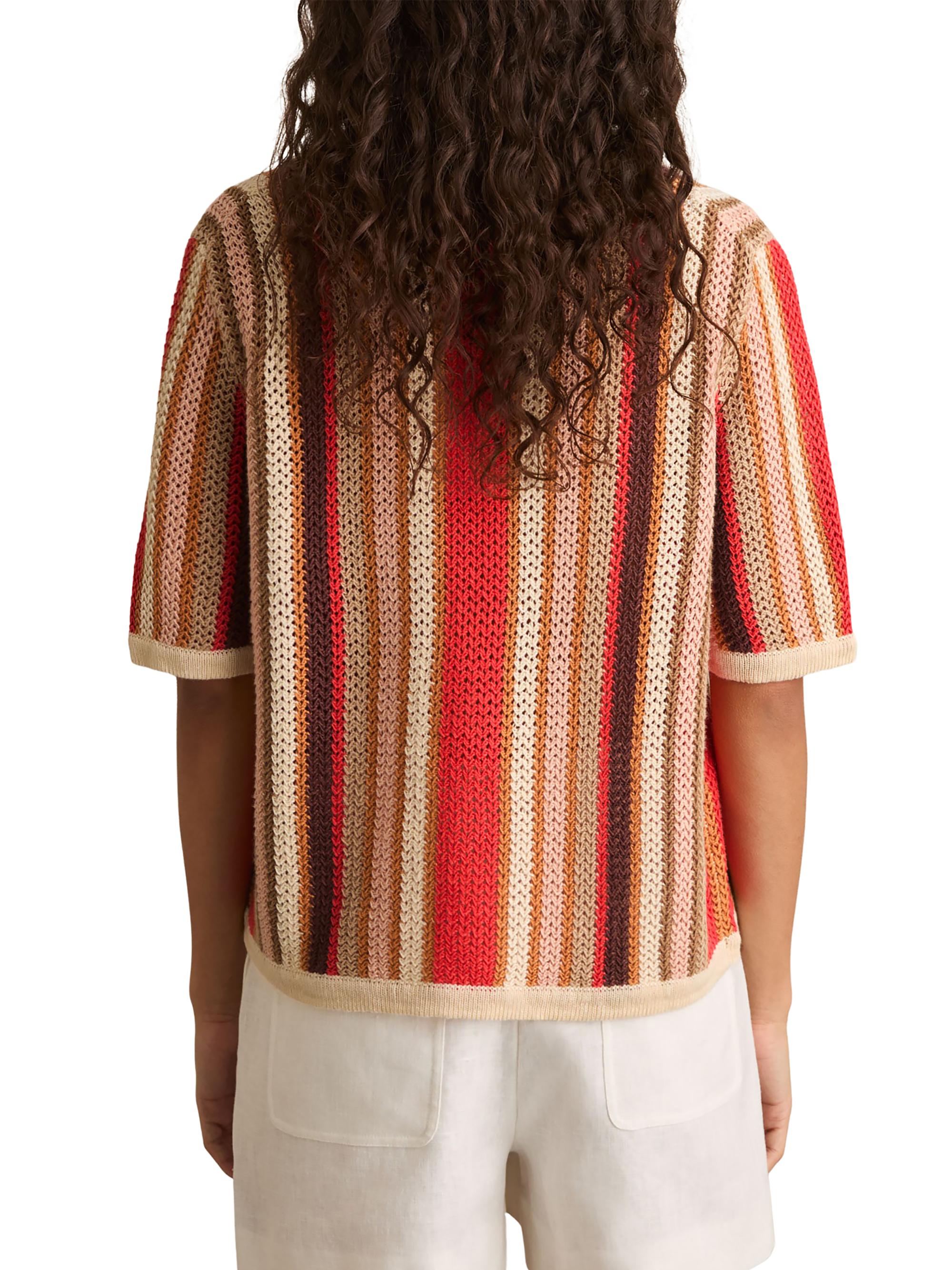 Reiss Candy Striped Polo Sweater | Saks Fifth Avenue