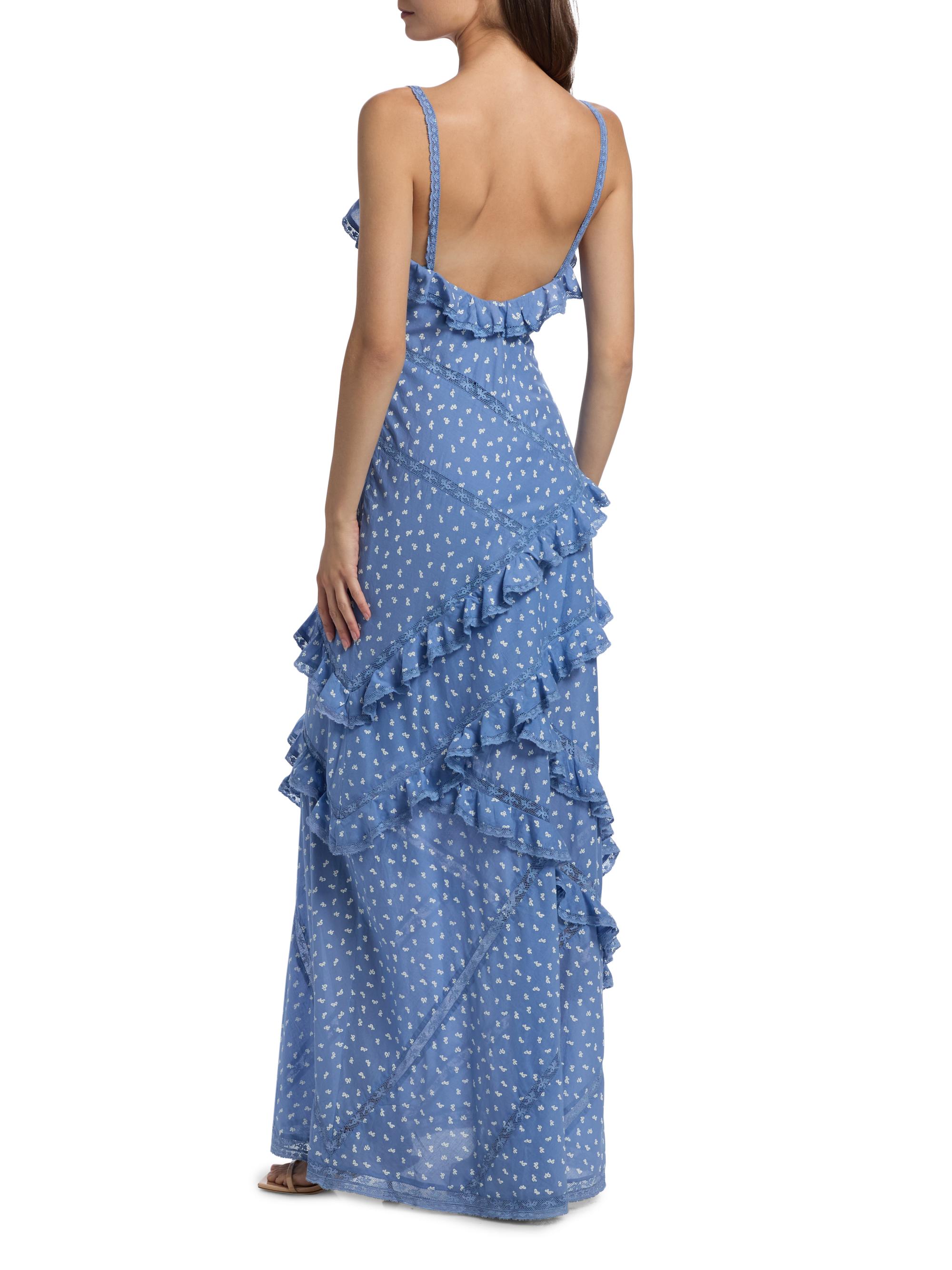 LoveShackFancy LoveShackFancy x Visit Savannah Nocelle Ruffled Maxi ...