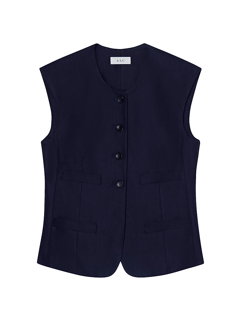 Shop A.L.C. Georgie Boxy Vest | Saks Fifth Avenue Shop A.L.C. Georgie Boxy Vest | Saks Fifth Avenue
