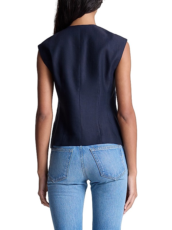 Shop A.L.C. Georgie Boxy Vest | Saks Fifth Avenue Shop A.L.C. Georgie Boxy Vest | Saks Fifth Avenue