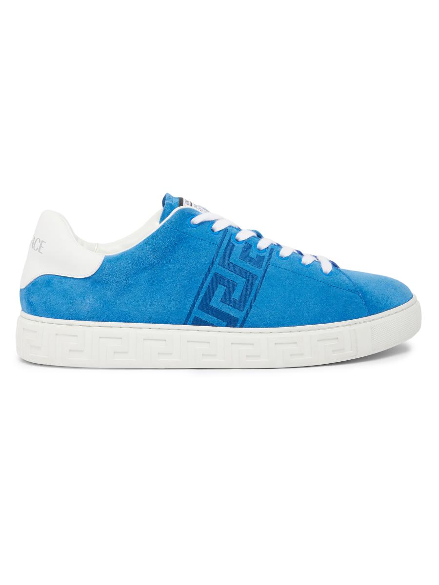 Versace Suede Low-Top Sneakers | Saks Fifth Avenue
