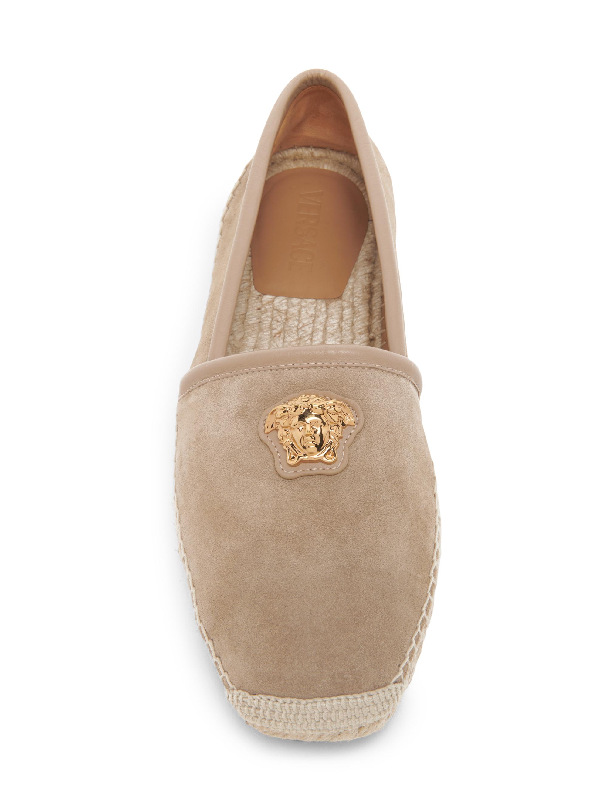 Versace Medusa Suede Espadrilles | Saks Fifth Avenue