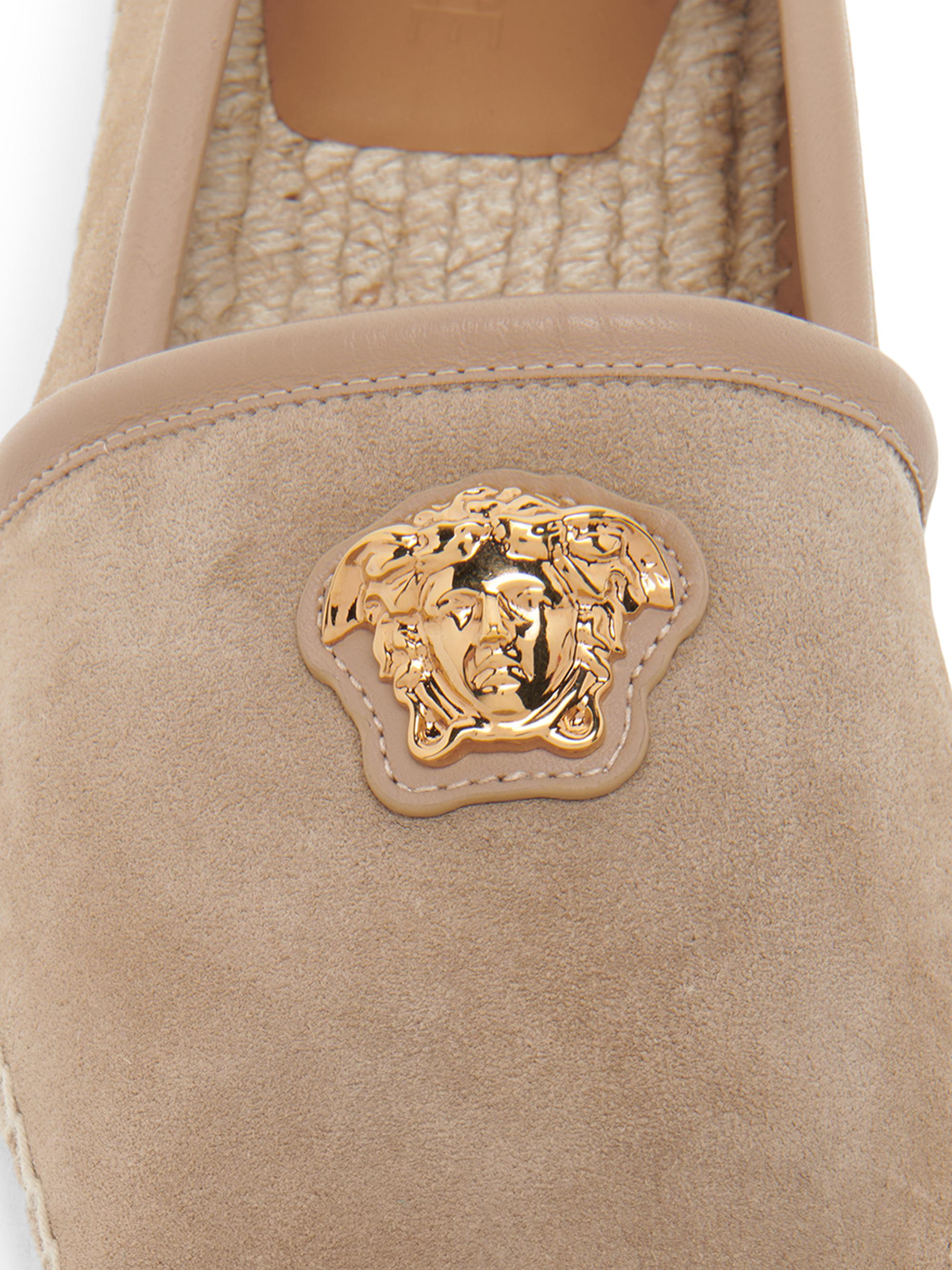 Versace Medusa Suede Espadrilles | Saks Fifth Avenue