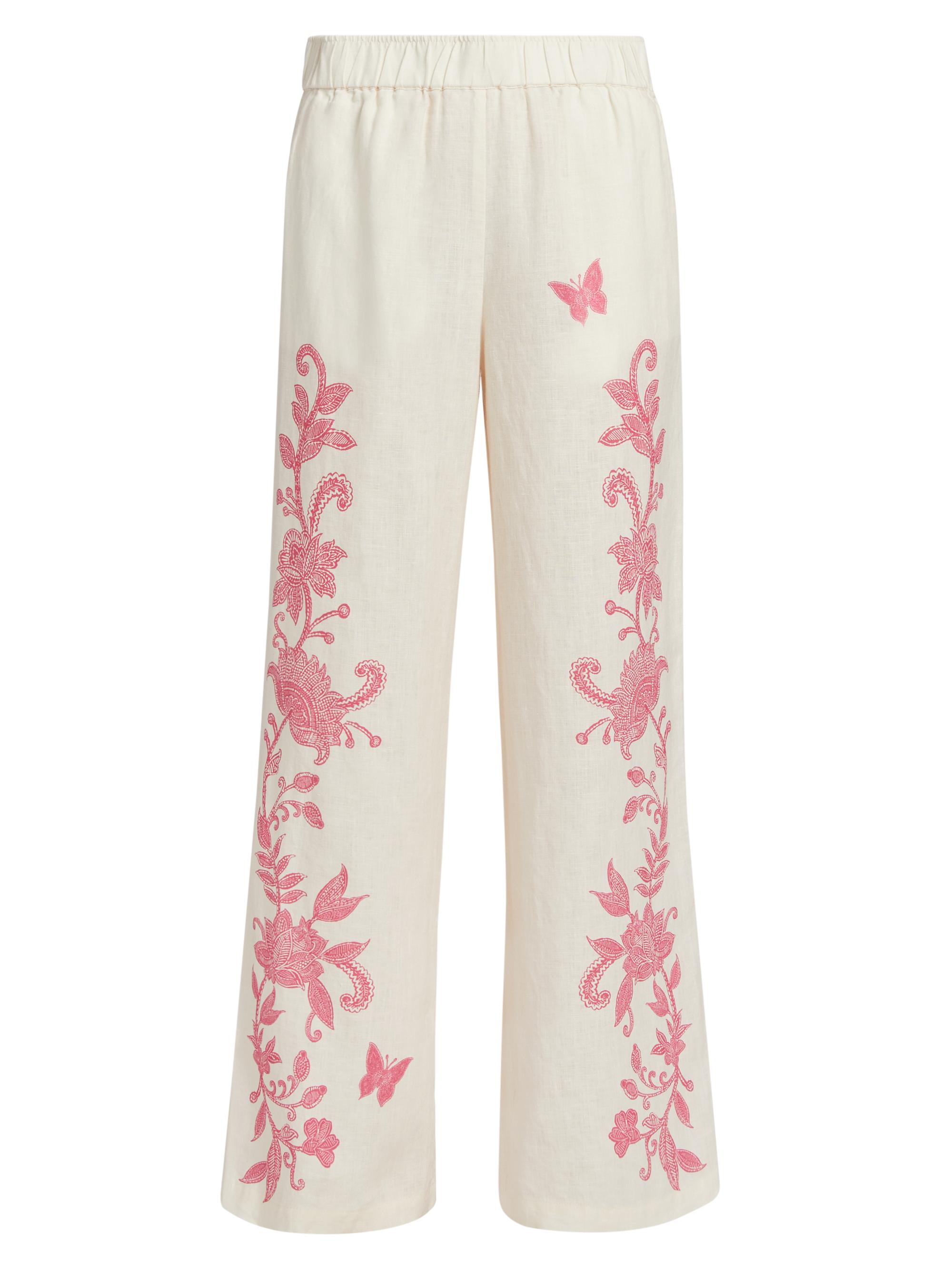 Johnny Was Printed Linen Pants | Saks Fifth Avenue