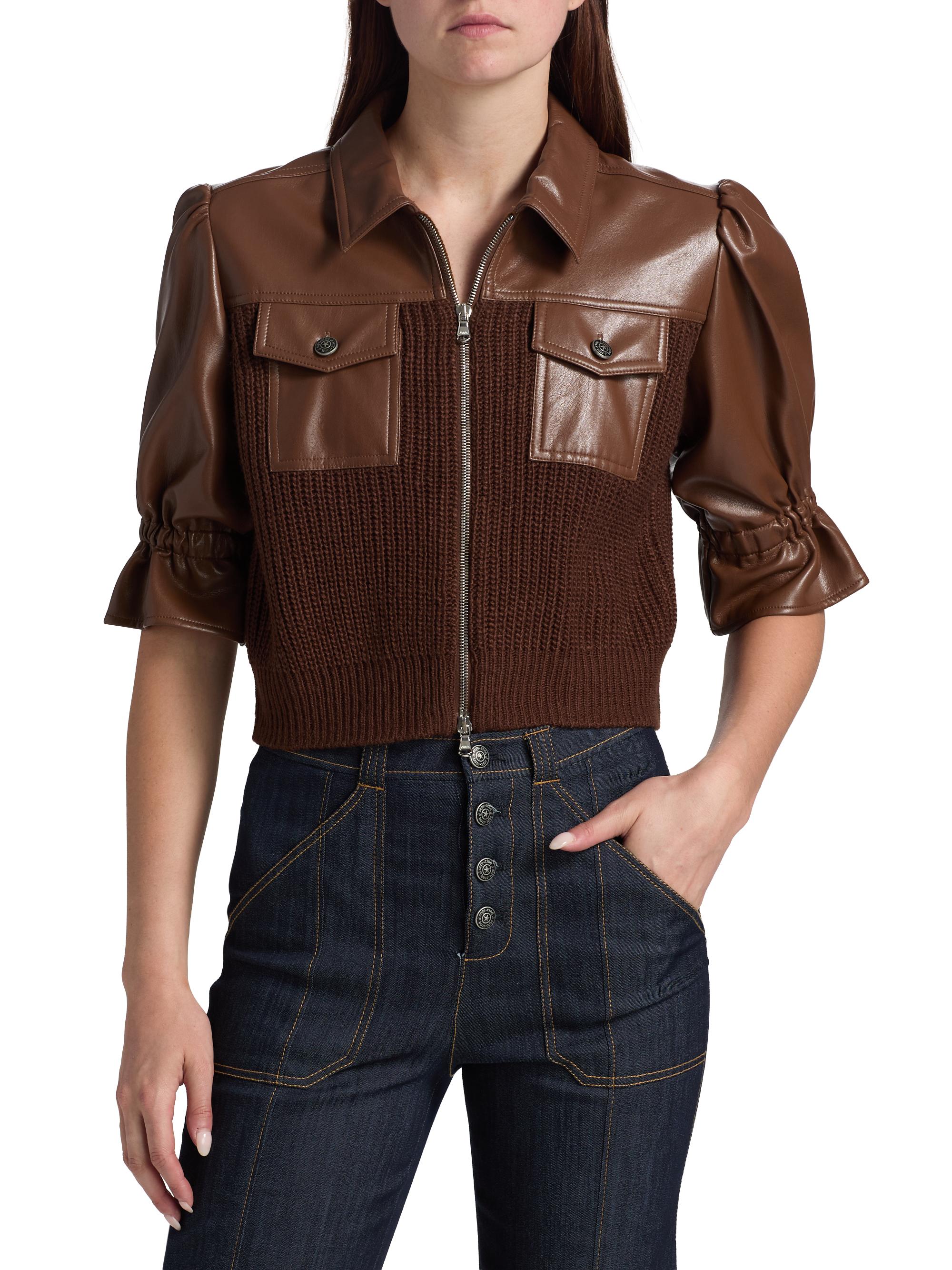 Cinq à Sept Holly Mixed Media Jacket | Saks Fifth Avenue