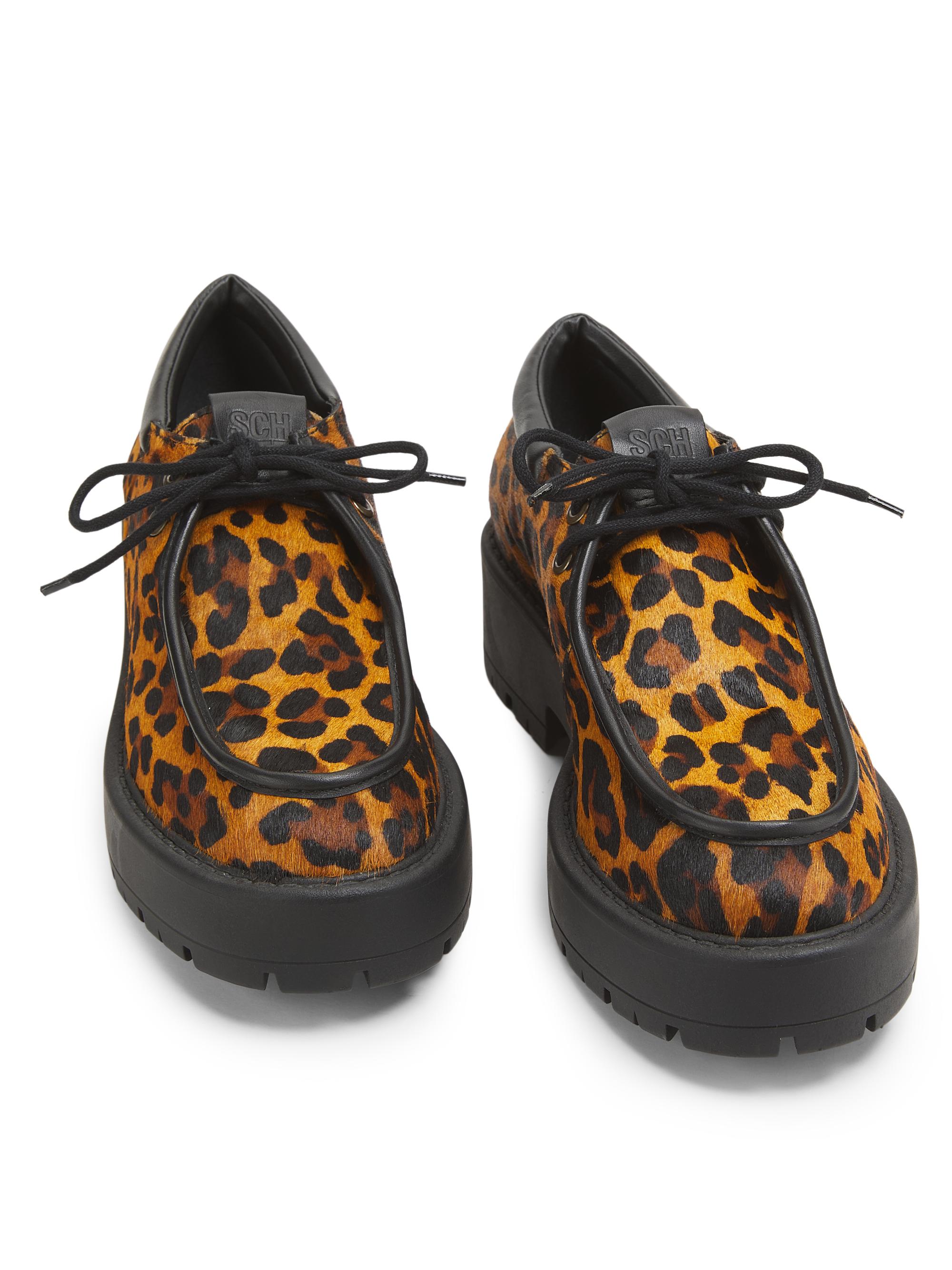 Schutz Cia 50MM Leopard-Printed Calf Hair Platform Shoes | Saks Fifth ...