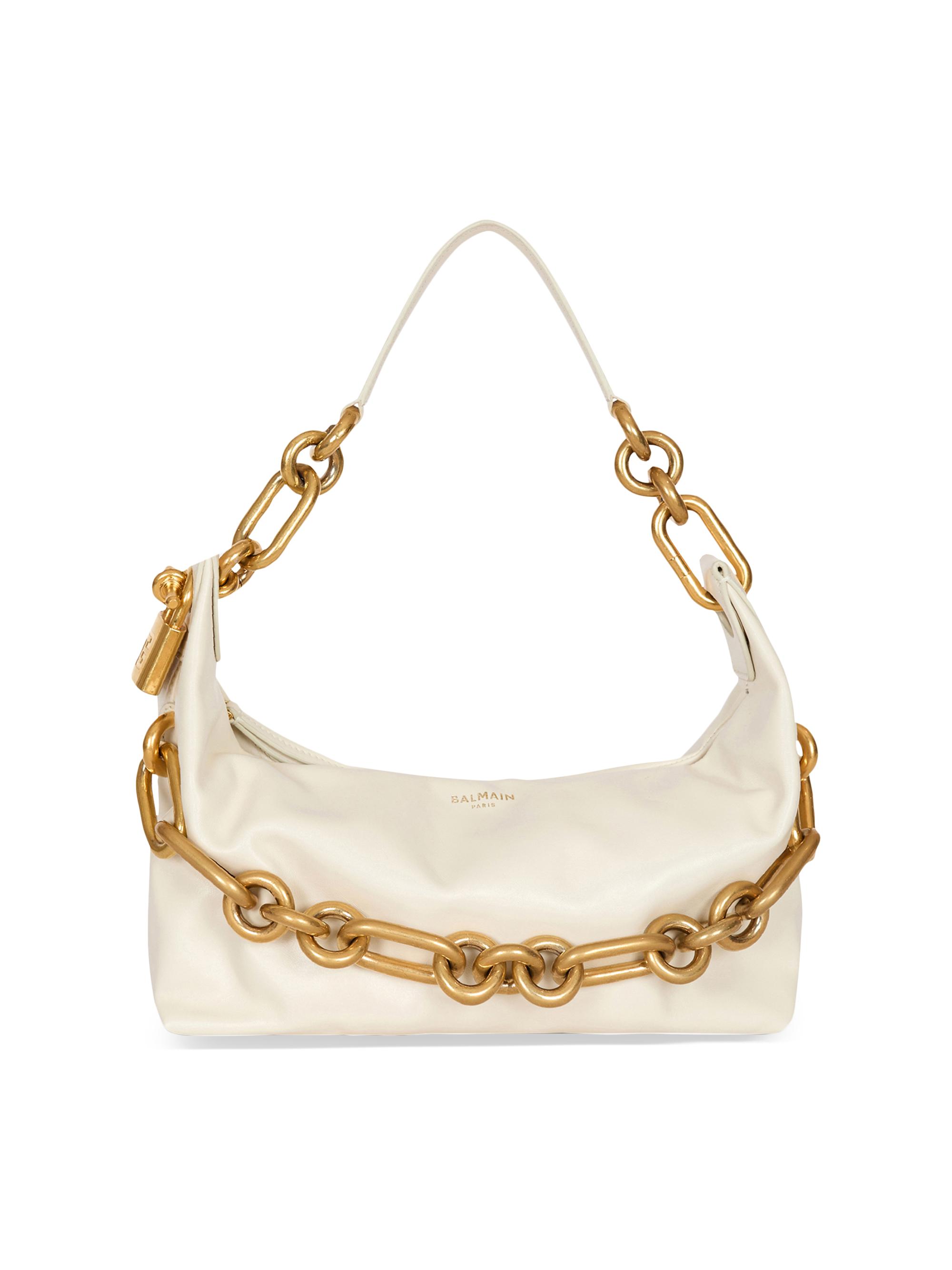 Balmain Medium Sync Chain-Link & Leather Shoulder Bag | Saks Fifth Avenue