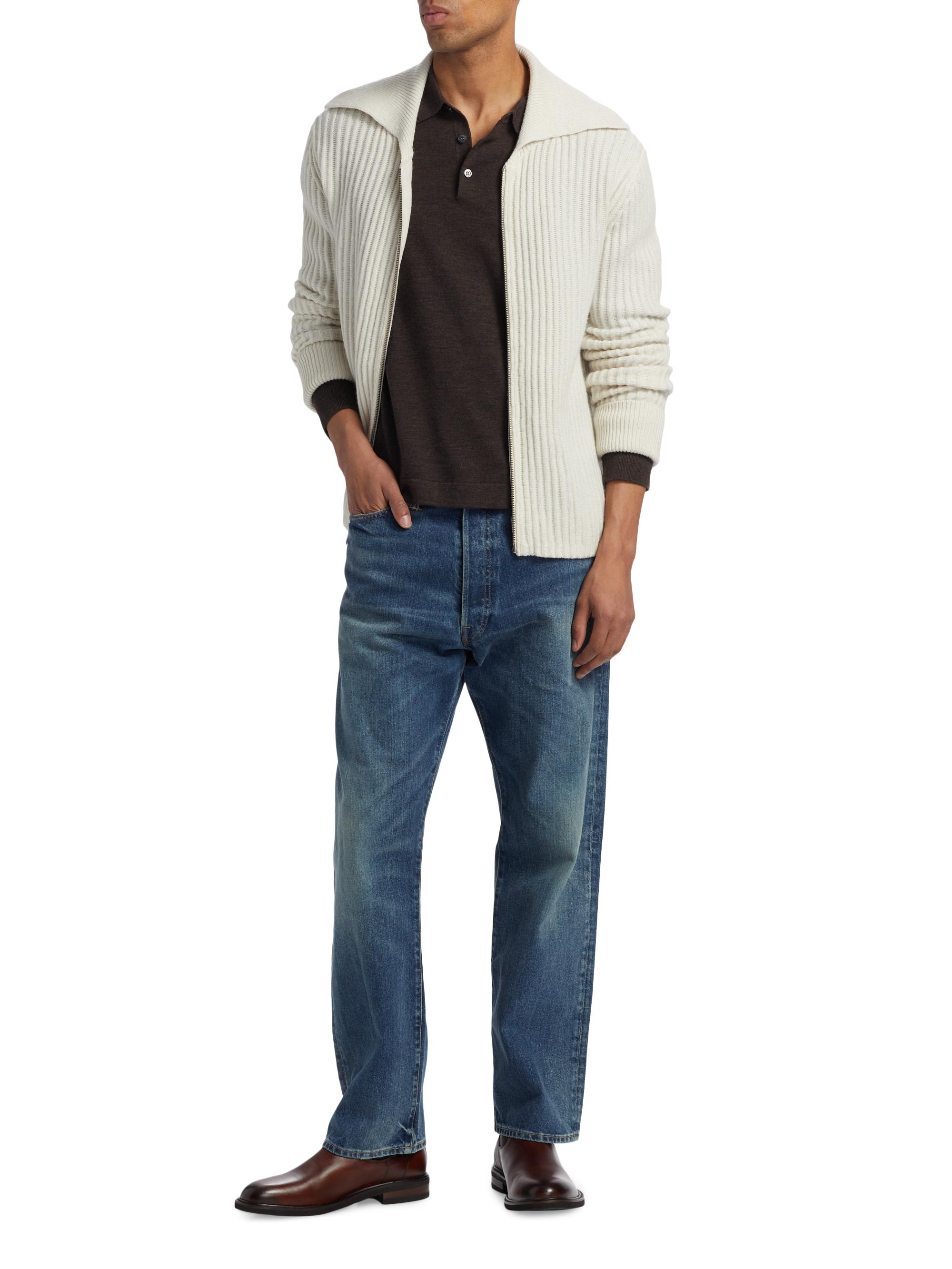 SIMKHAI Geoff Stretch-Cashmere Full-Zip Jacket | Saks Fifth Avenue