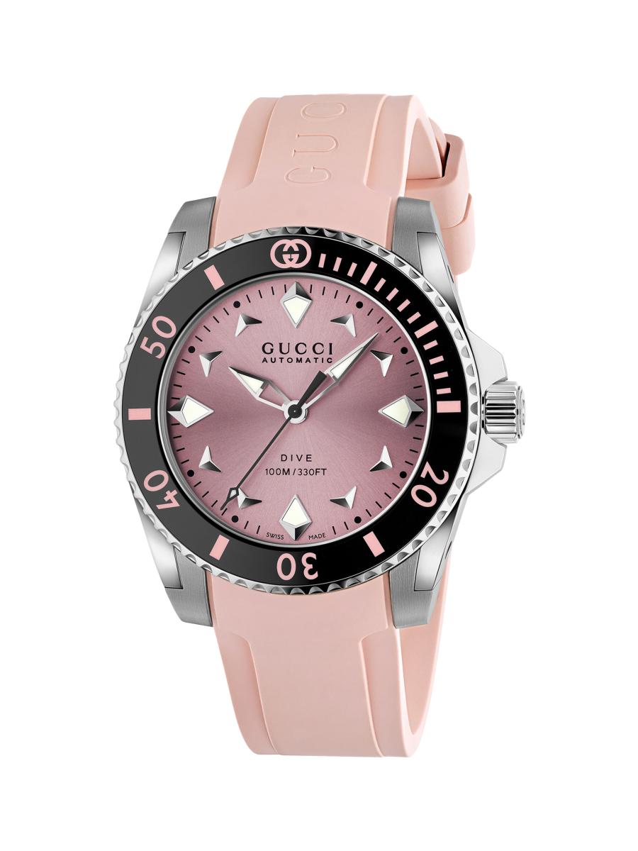 Gucci Gucci Dive Stainless Steel, Ceramic & Rubber Strap Watch/36MM ...
