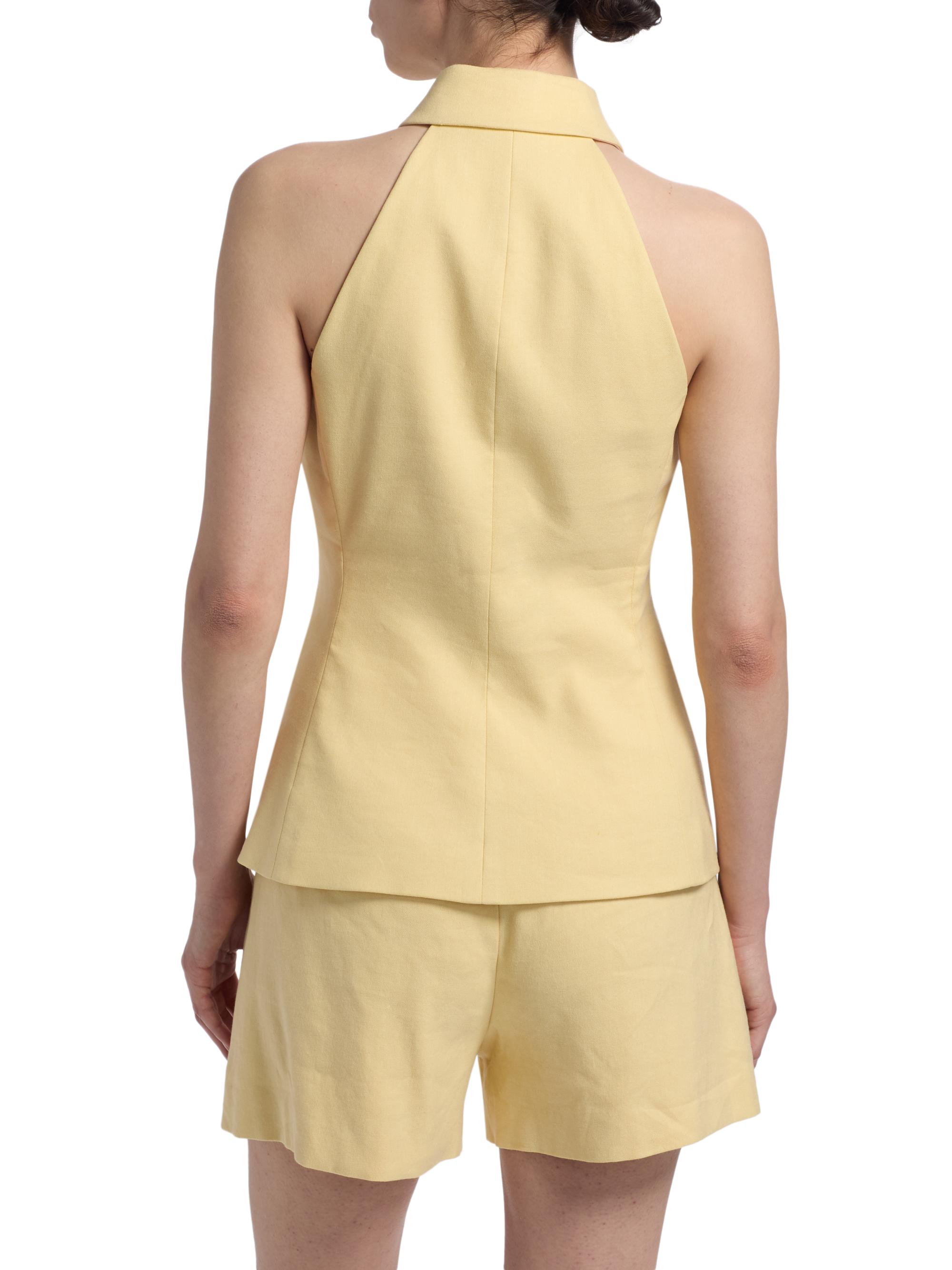 Veronica Beard Orlinda Linen-Blend Vest | Saks Fifth Avenue