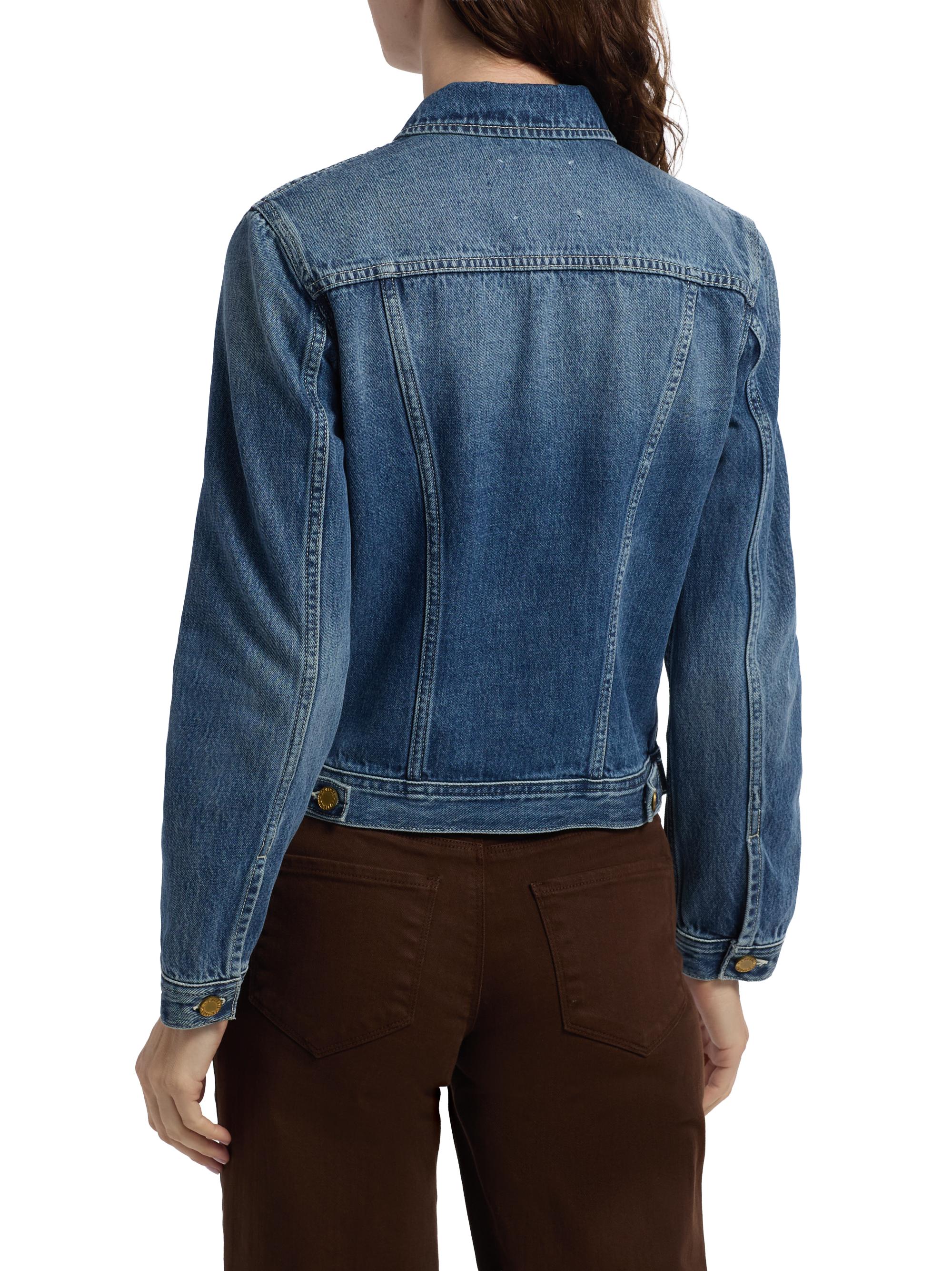 L'AGENCE Celine Femme Slim-Fit Denim Jacket | Saks Fifth Avenue