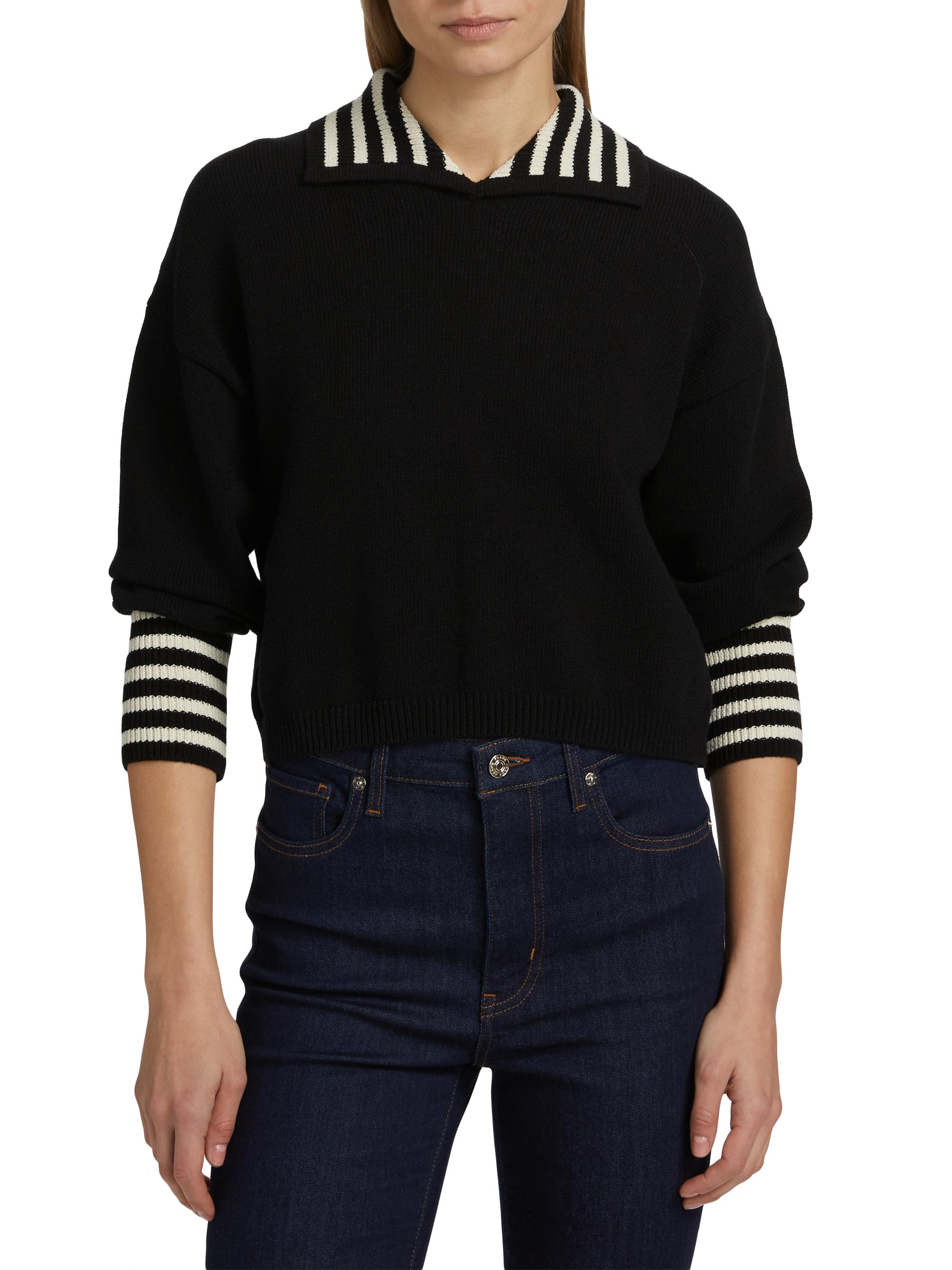FRAME Sailor Cotton-Blend Sweater | Saks Fifth Avenue
