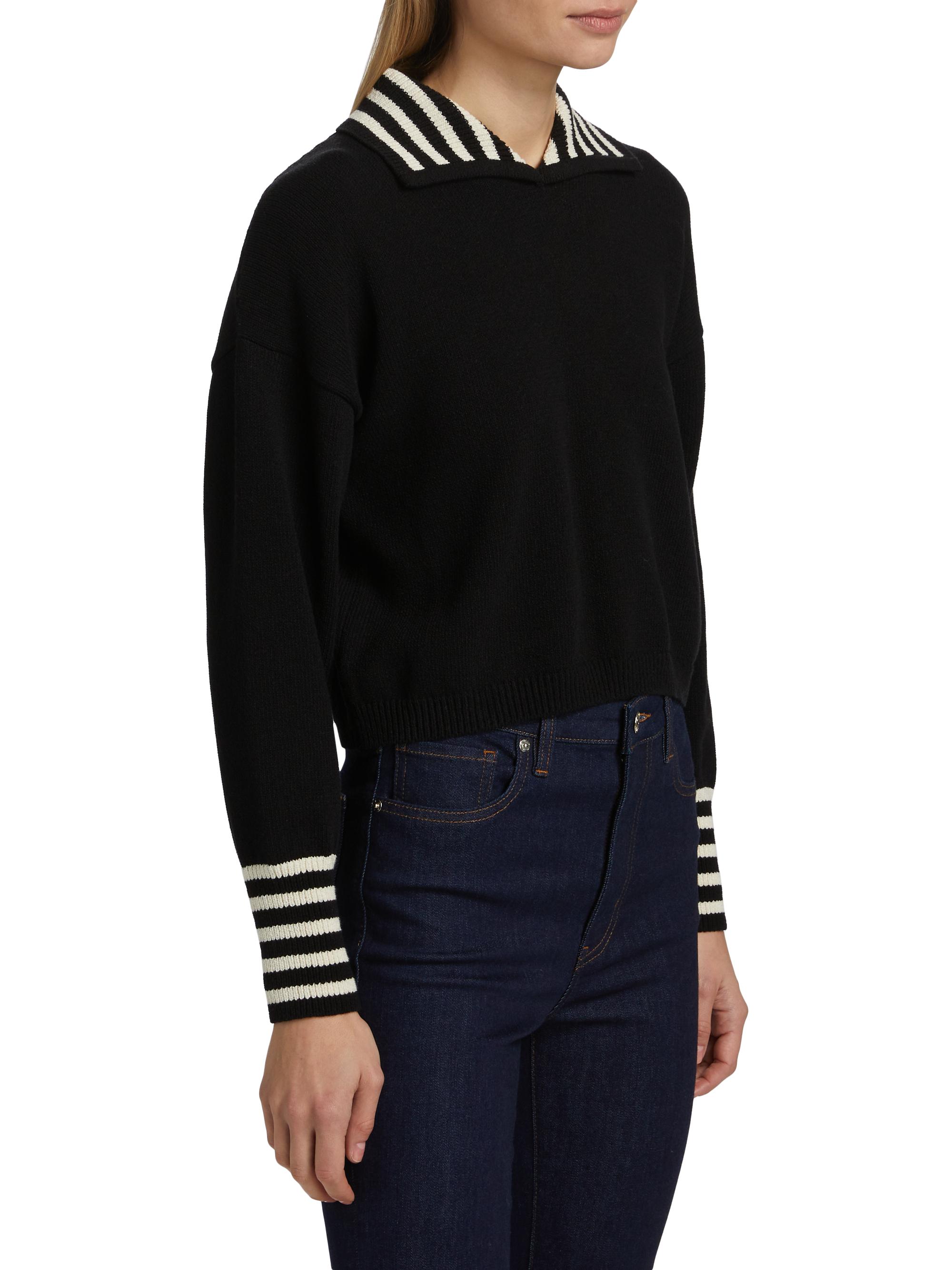 FRAME Sailor Cotton-Blend Sweater | Saks Fifth Avenue