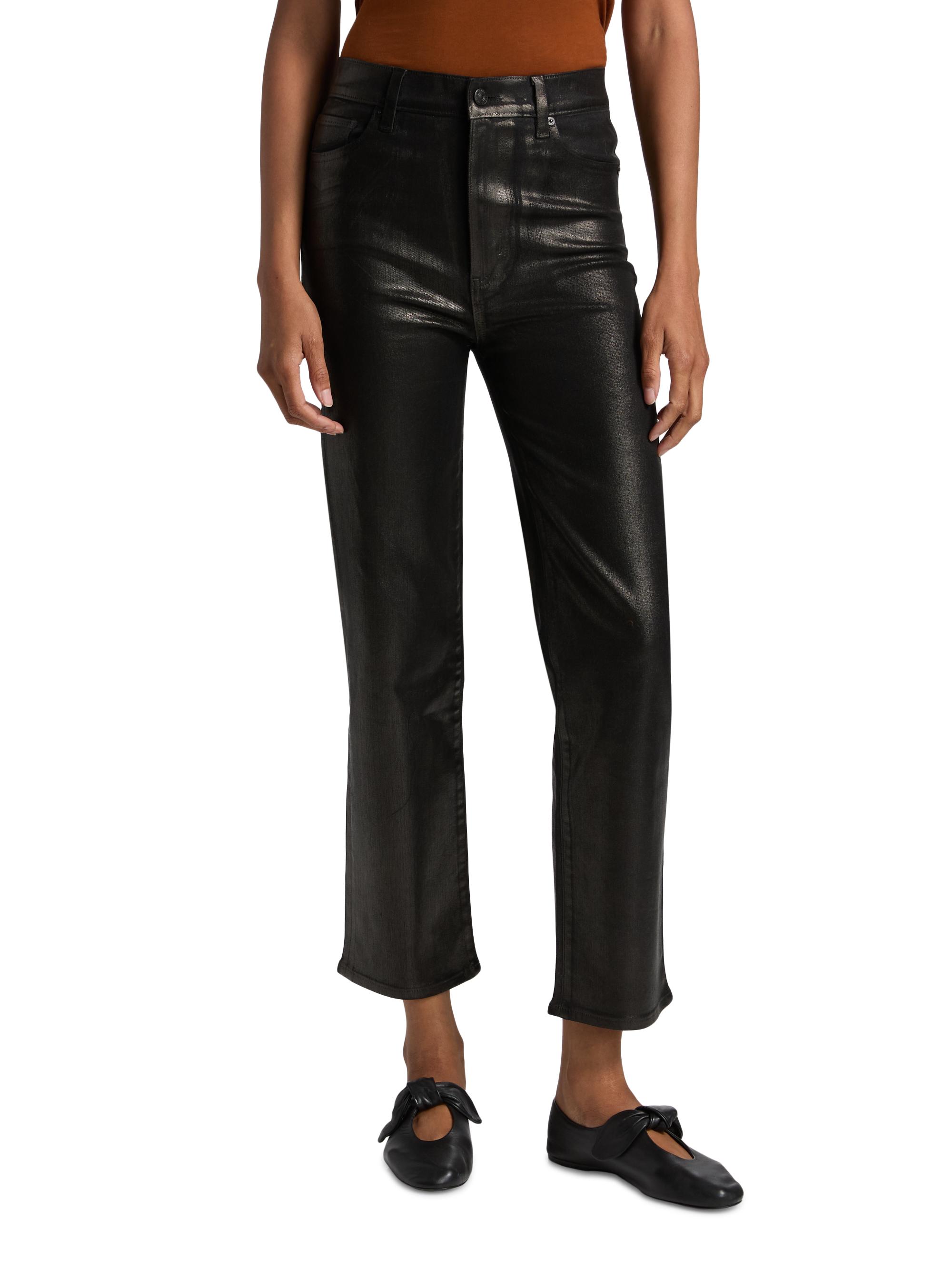 FRAME Le Sleek Straight Faux Leather Pants | Saks Fifth Avenue