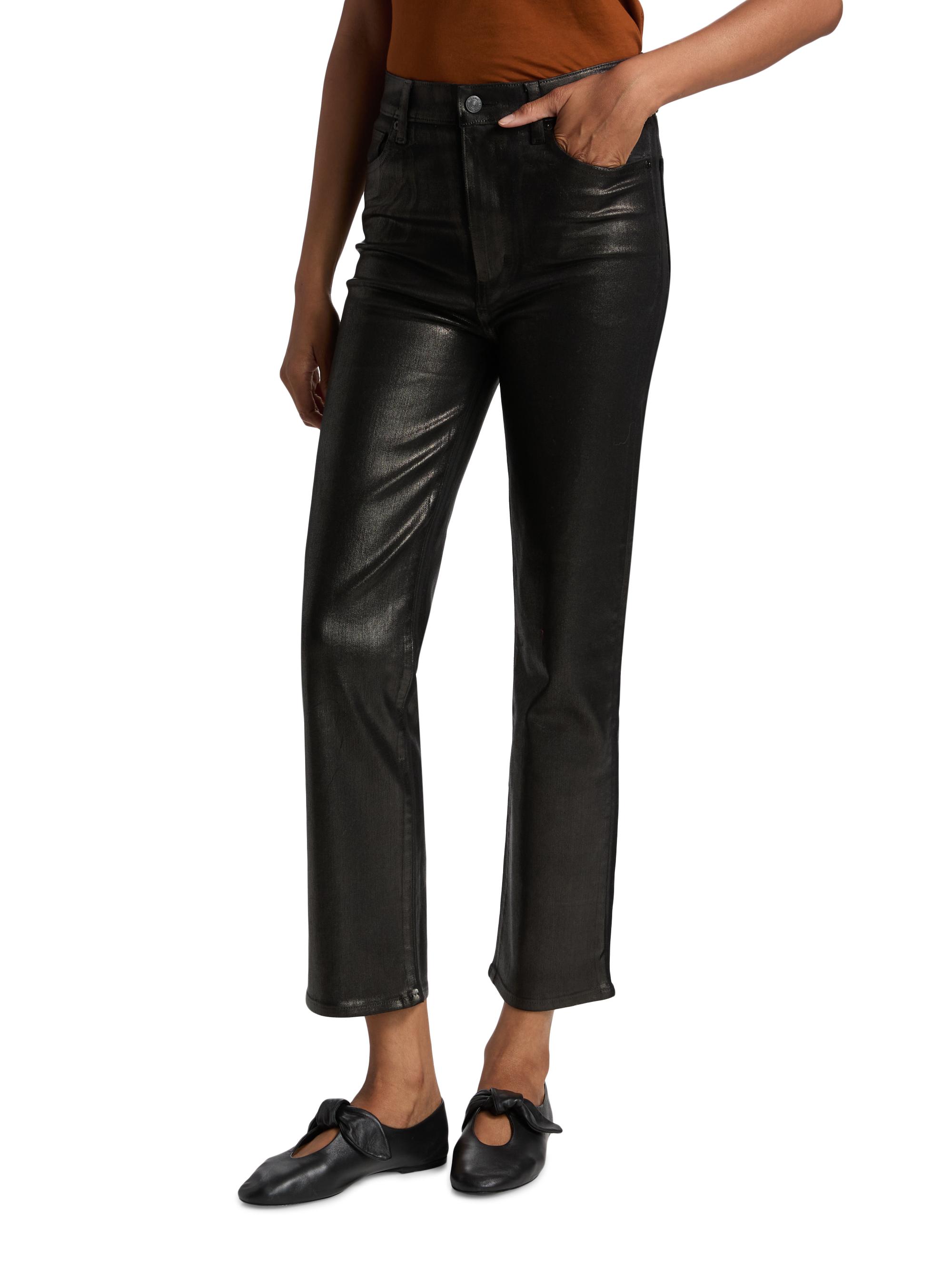 FRAME Le Sleek Straight Faux Leather Pants | Saks Fifth Avenue