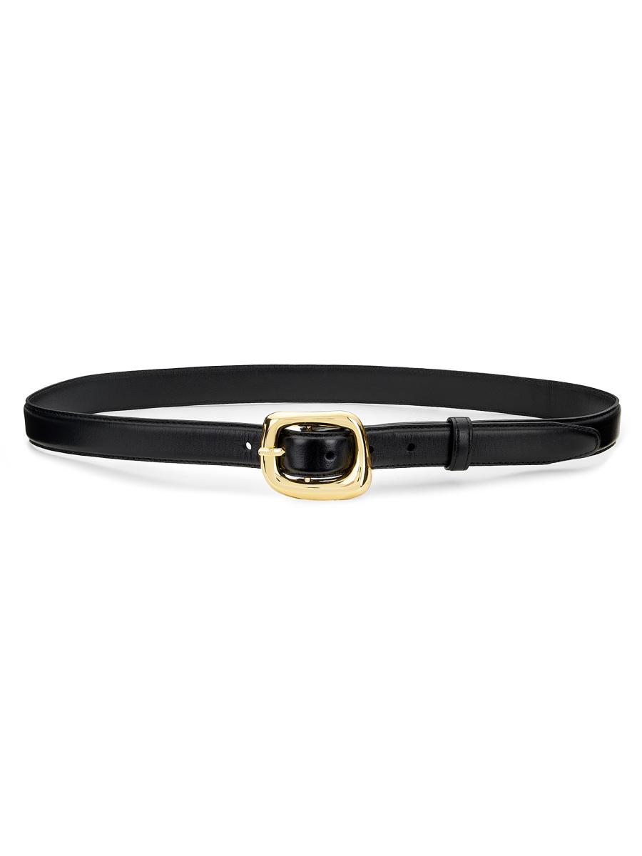 Frame The Organic Buckle Leather Belt | Saks Fifth Avenue
