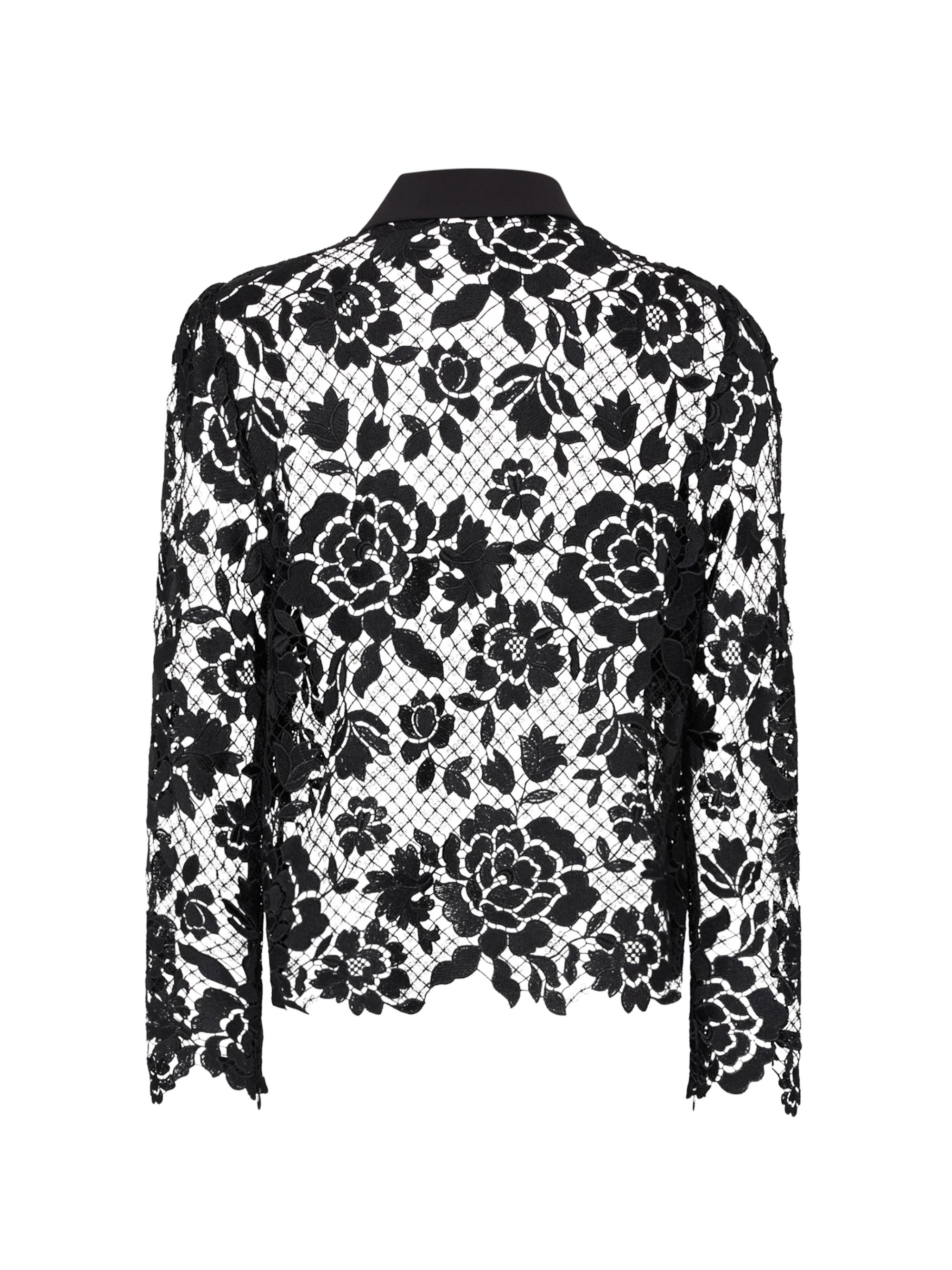Milly June Floral Lace Button-Front Blouse | Saks Fifth Avenue
