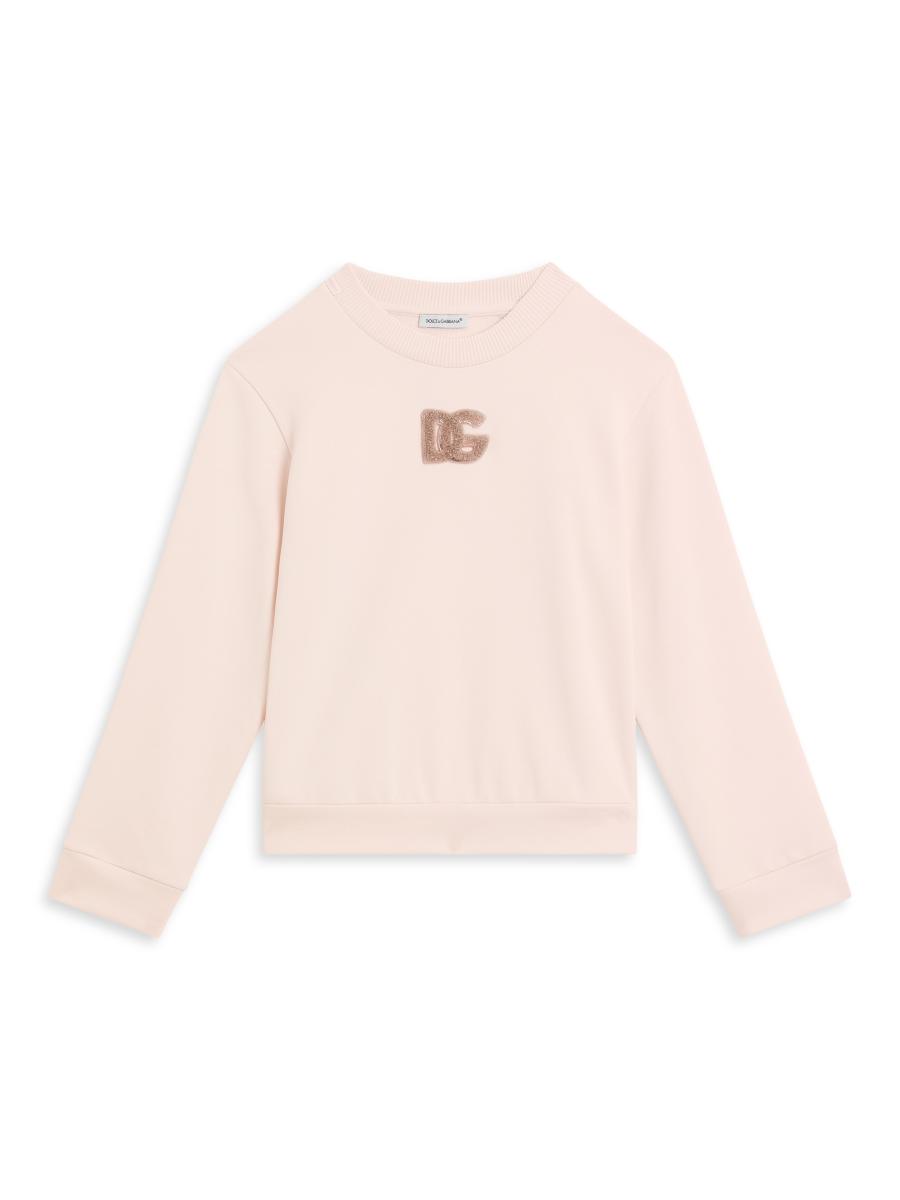 Dolce&Gabbana Little Girl's & Girl's Logo Crewneck Sweatshirt | Saks ...