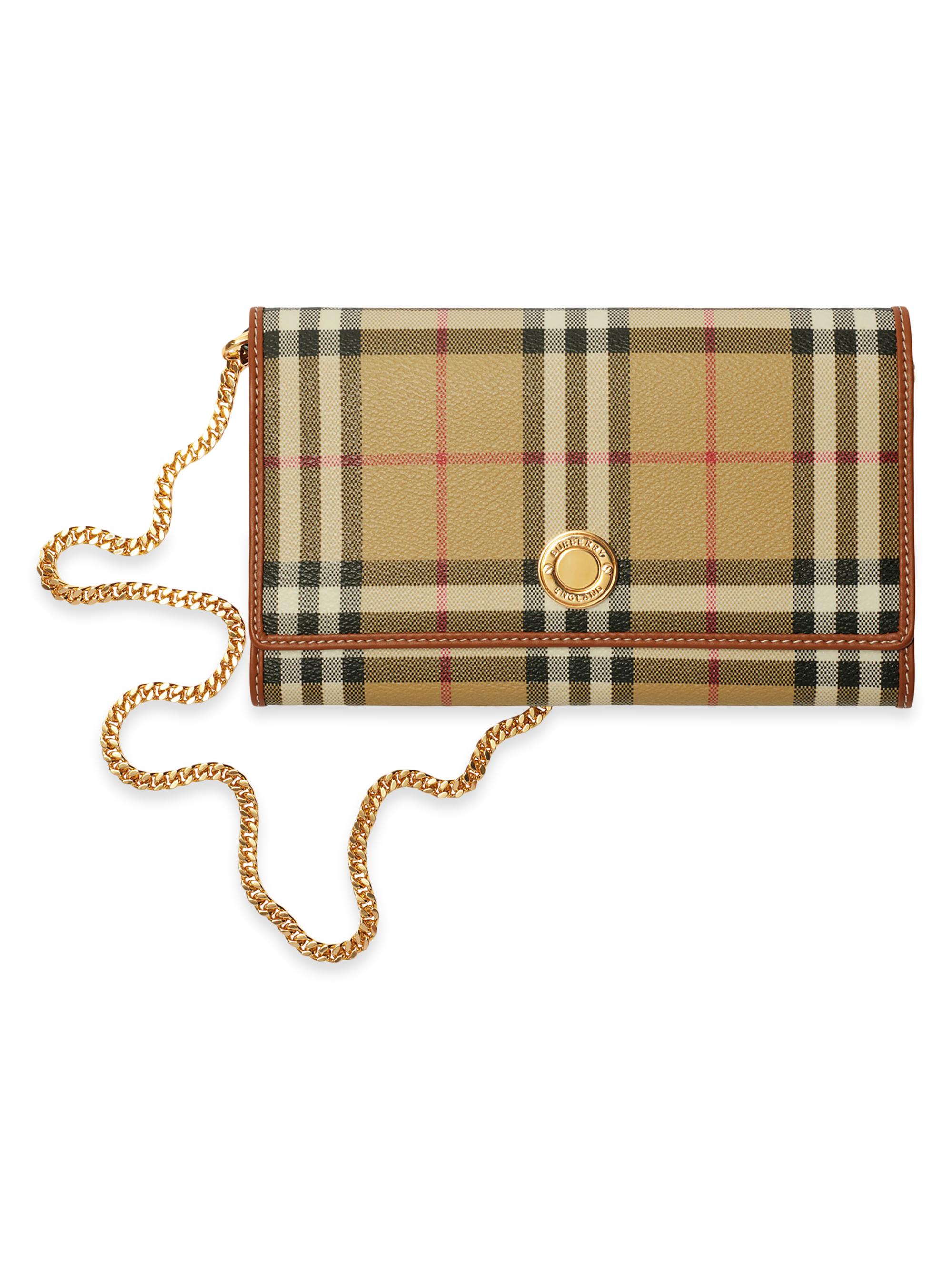 Burberry Hannah Check Convertible Clutch | Saks Fifth Avenue