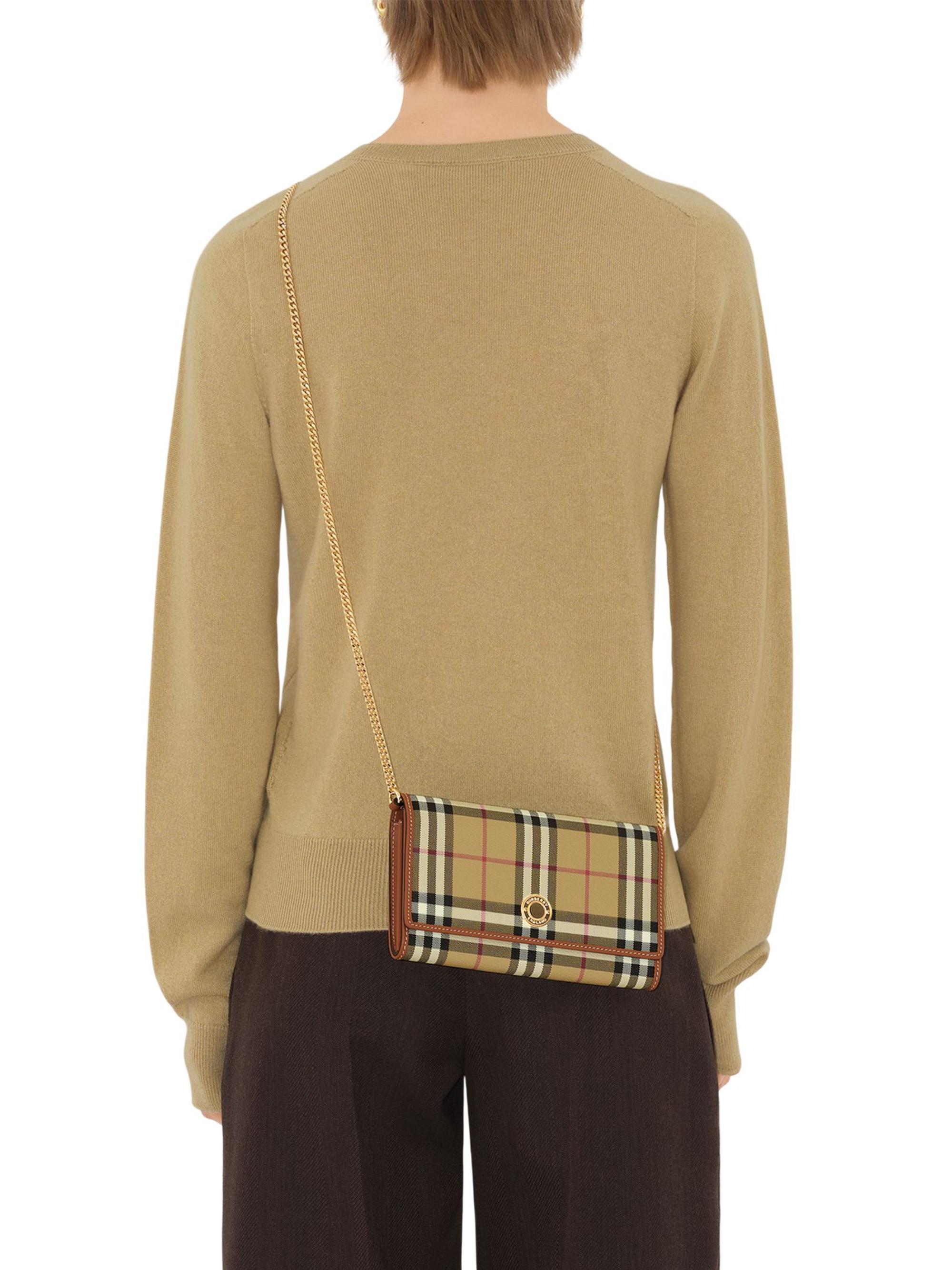 Burberry Hannah Check Convertible Clutch | Saks Fifth Avenue