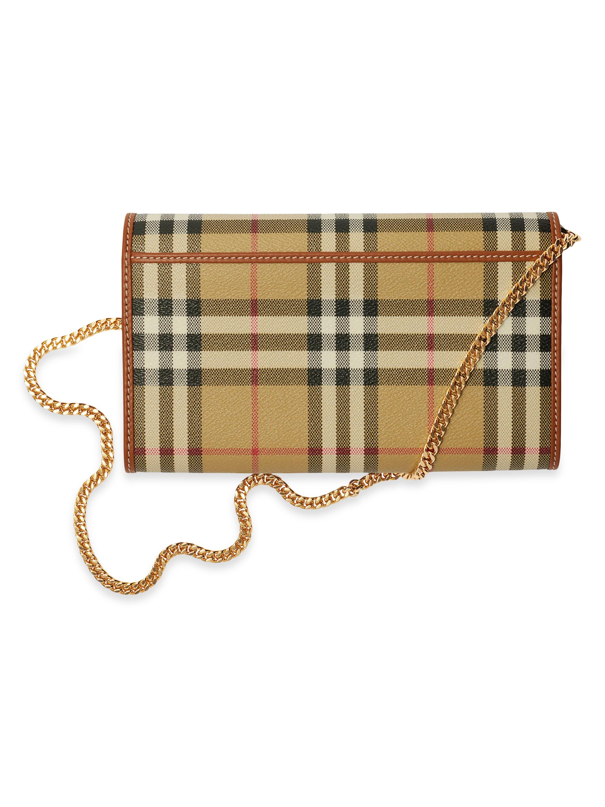 Burberry Hannah Check Convertible Clutch | Saks Fifth Avenue