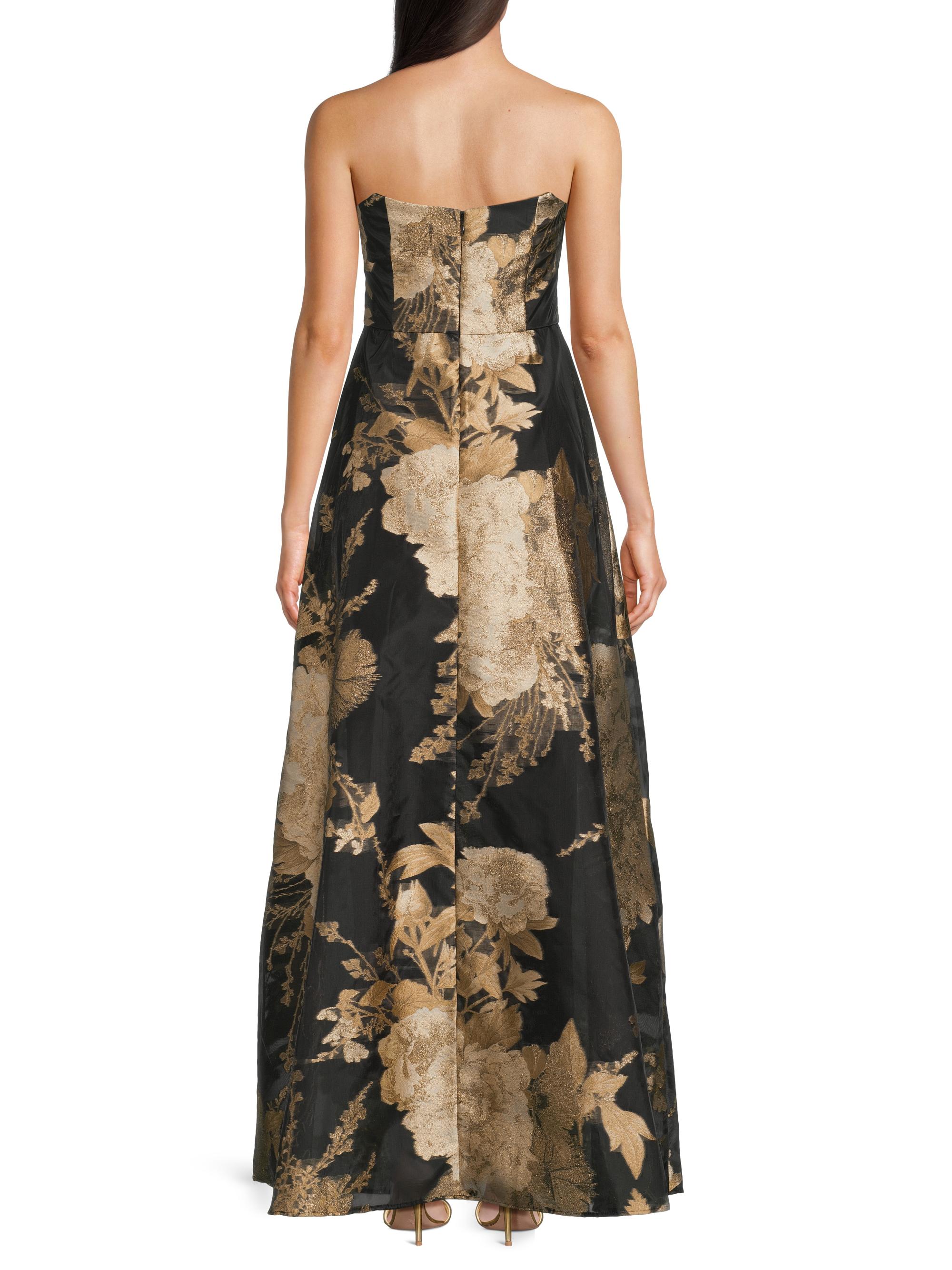 Kay Unger Willow Floral Metallic Organza Gown | Saks Fifth Avenue