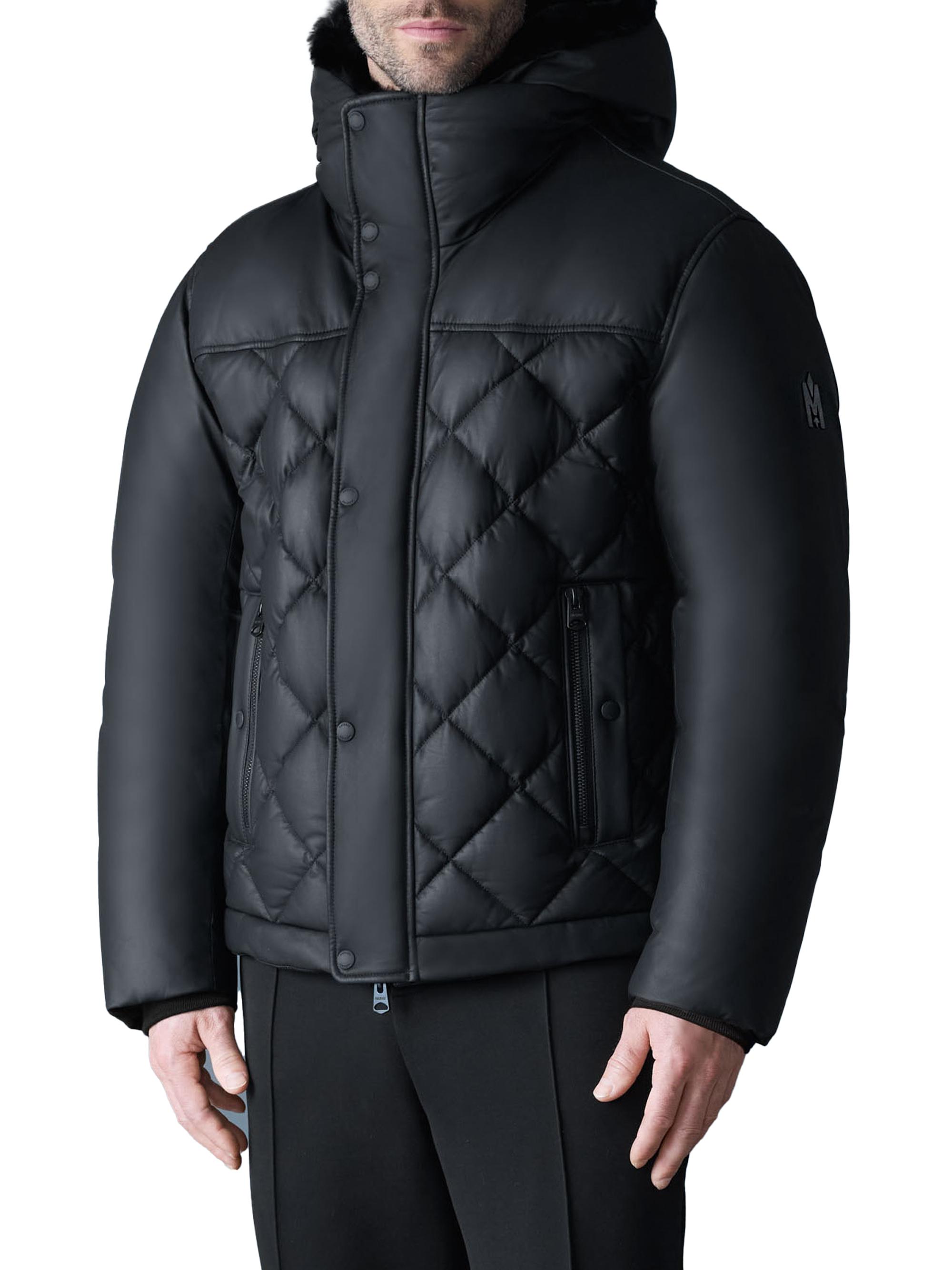 Mackage Cash Shearling-Trim Quilted Jacket | Saks Fifth Avenue