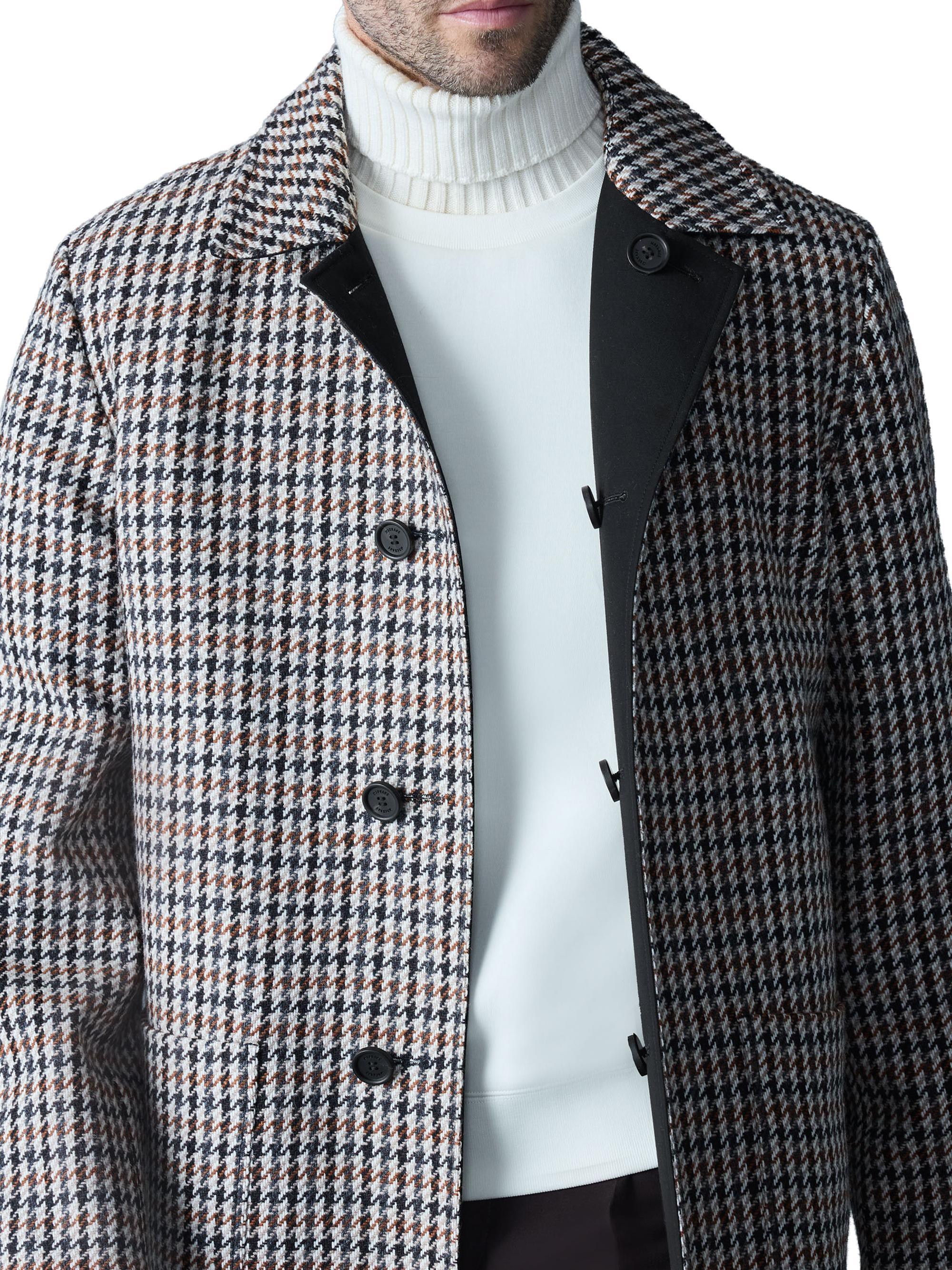 Mackage Ralph Houndstooth Reversible Long Coat | Saks Fifth Avenue