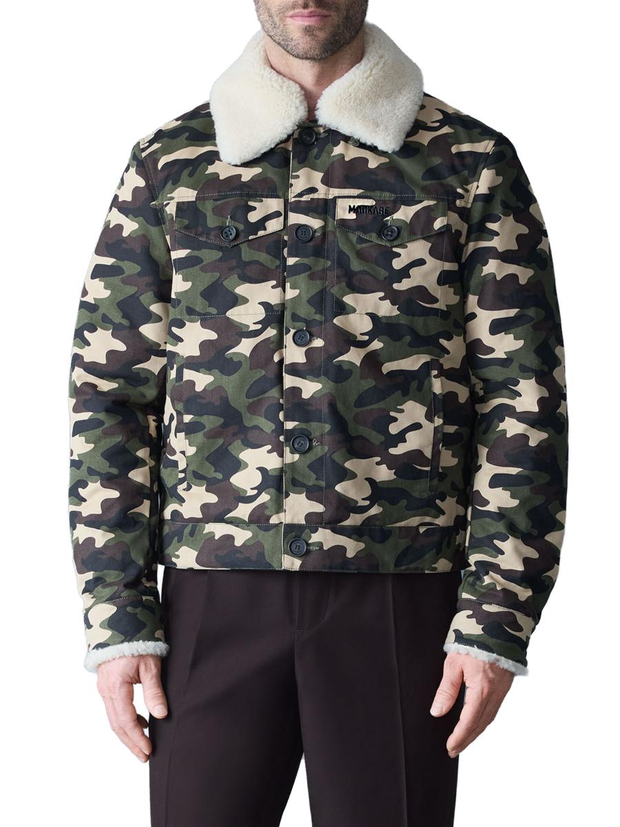 Mackage Nash Logo Camo Trucker Jacket | Saks Fifth Avenue