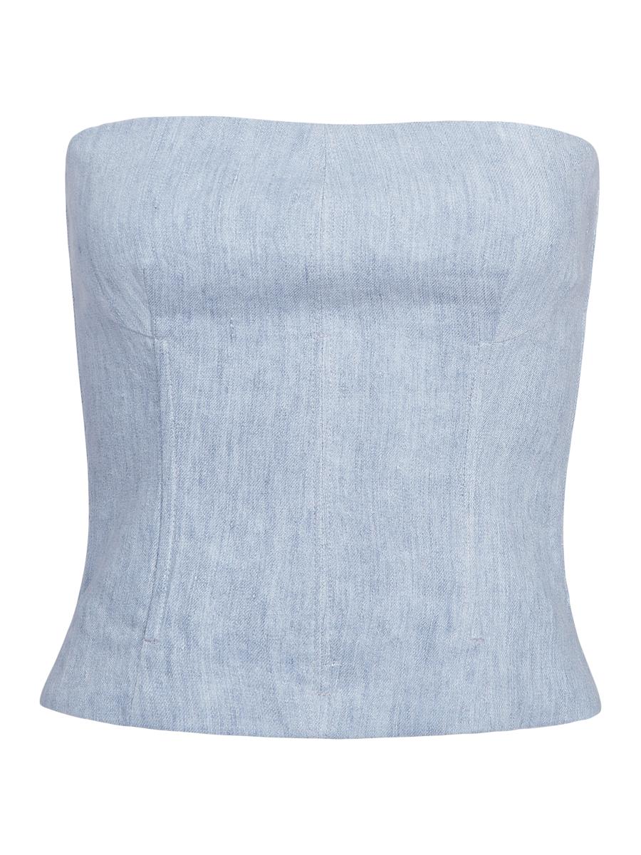 TWP Jillian Hemp Strapless Bustier | Saks Fifth Avenue