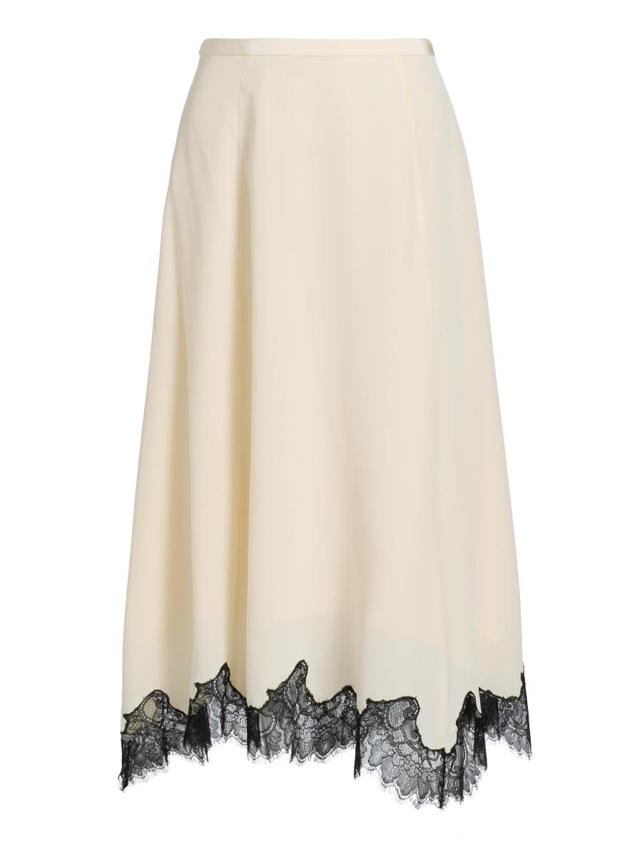 Ulla Johnson Rosine Silk Lace Asymmetric Midi-Skirt | Saks Fifth Avenue
