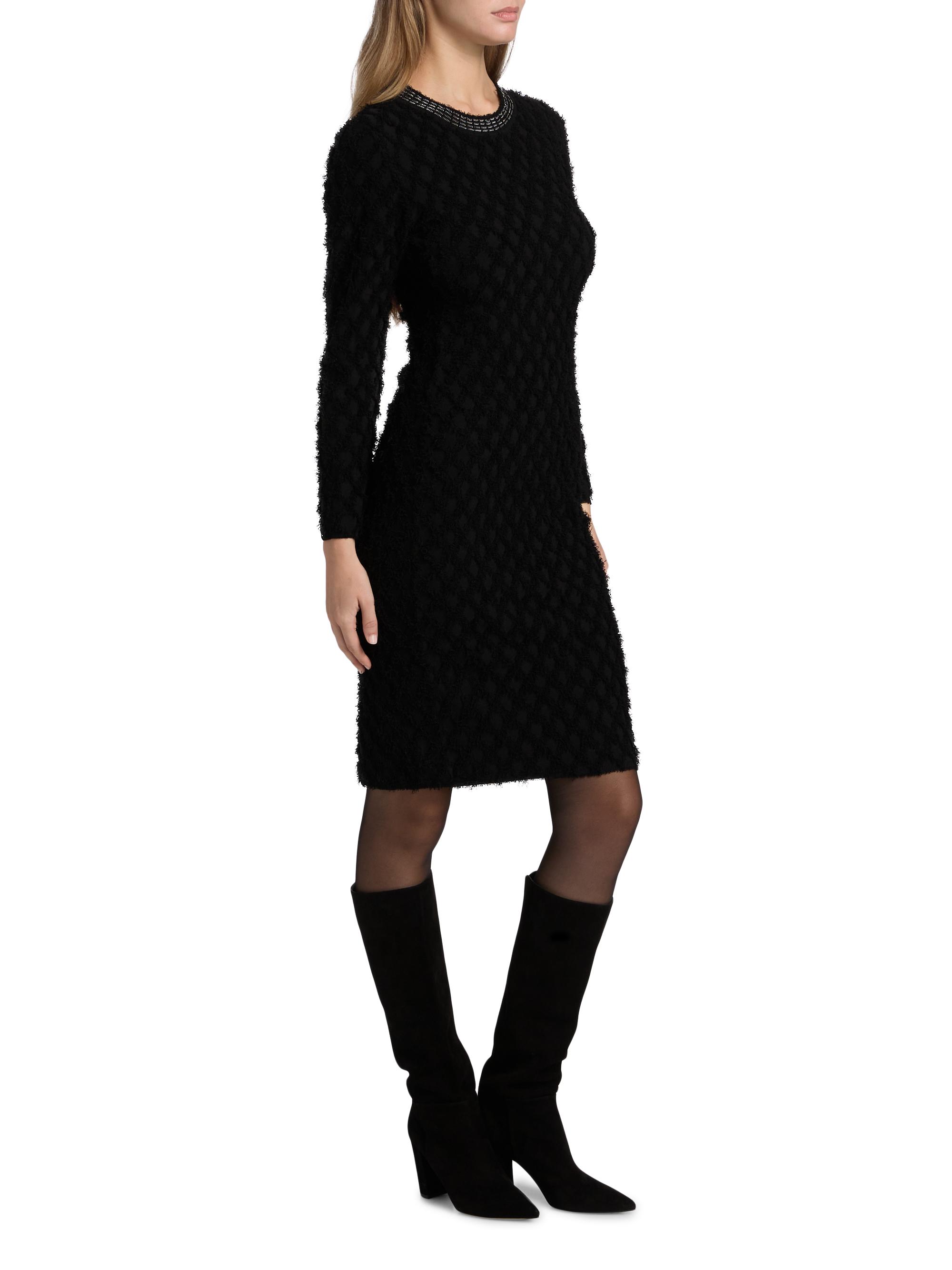 Kobi Halperin Apollo Embellished-Neck Sweater Minidress | Saks Fifth Avenue