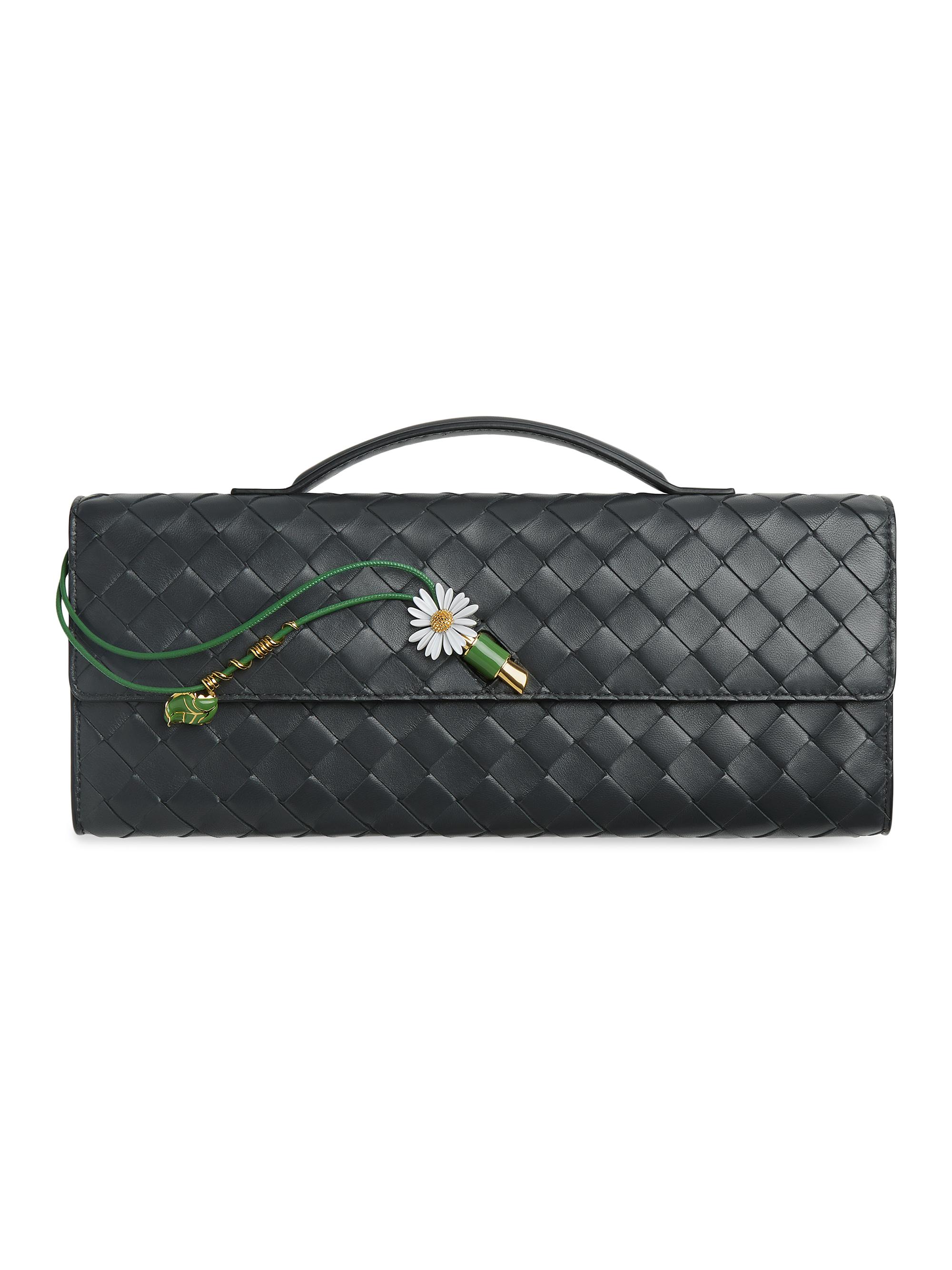 Bottega Veneta Andiamo Intrecciato Leather Clutch | Saks Fifth Avenue